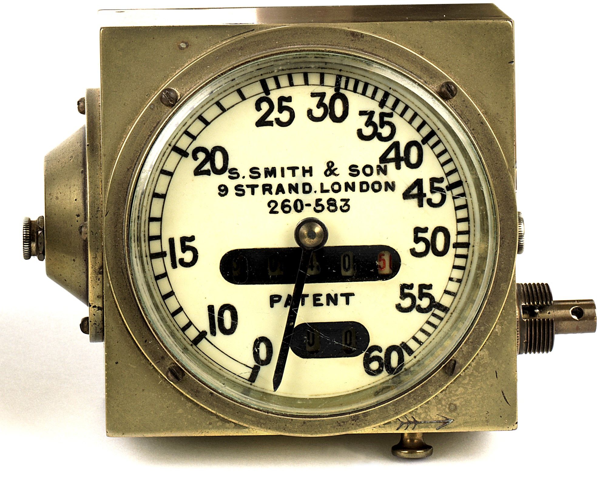 Bonhams Cars : An Edwardian 60mph Speedometer by Smith & Son,