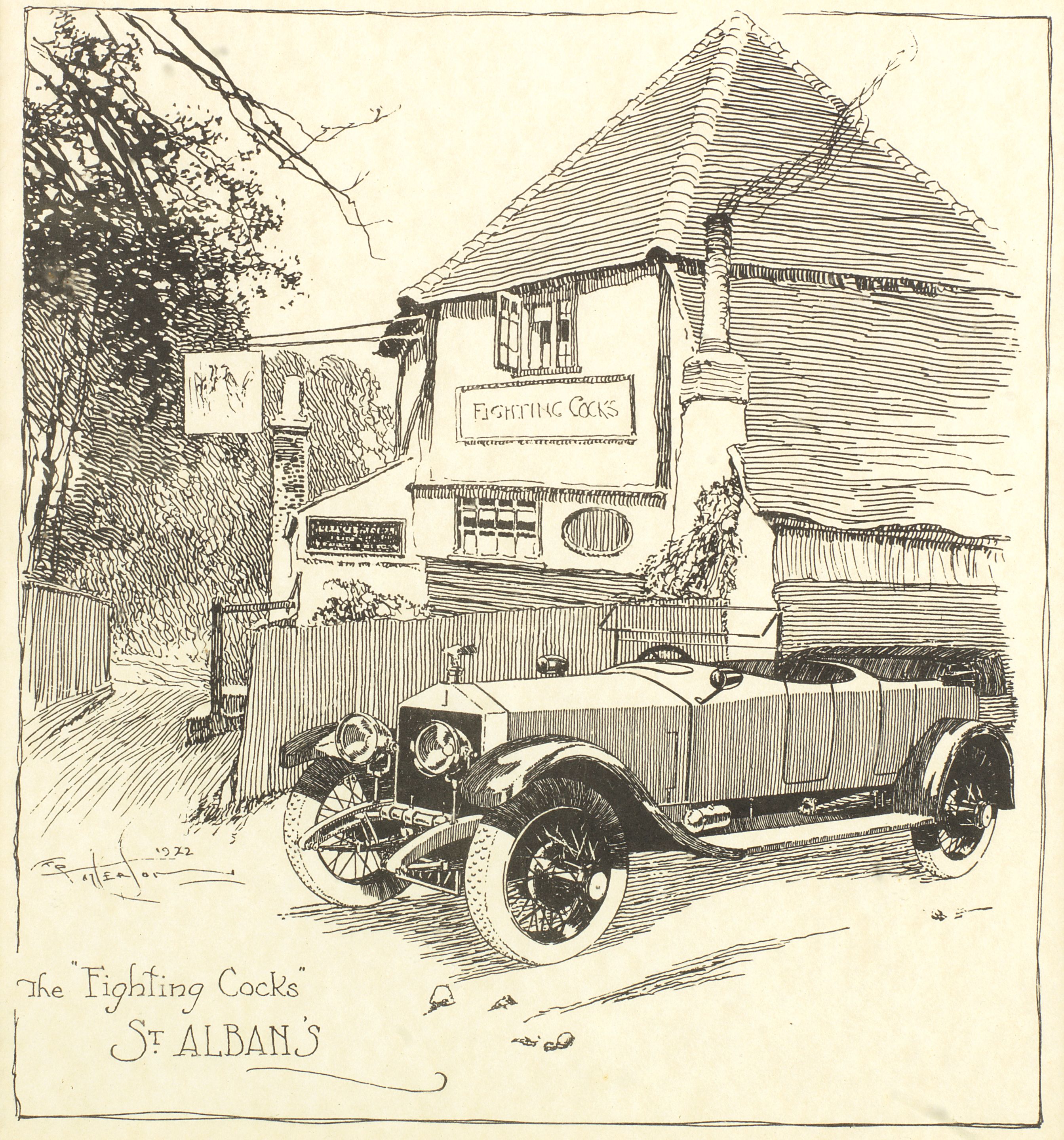 Bonhams Cars : 'Perdus', a framed print after Louis Sabbatier for L ...