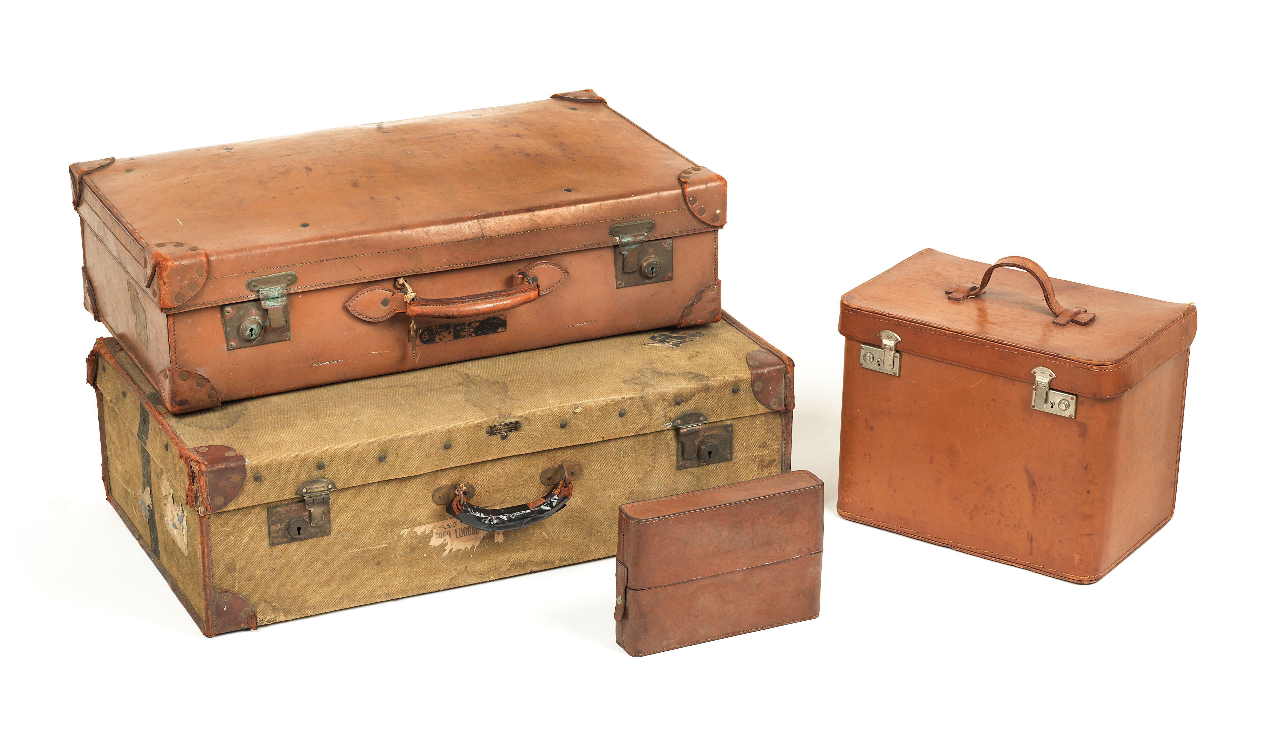 Bonhams Cars : Four items of pre-War luggage, ((4))