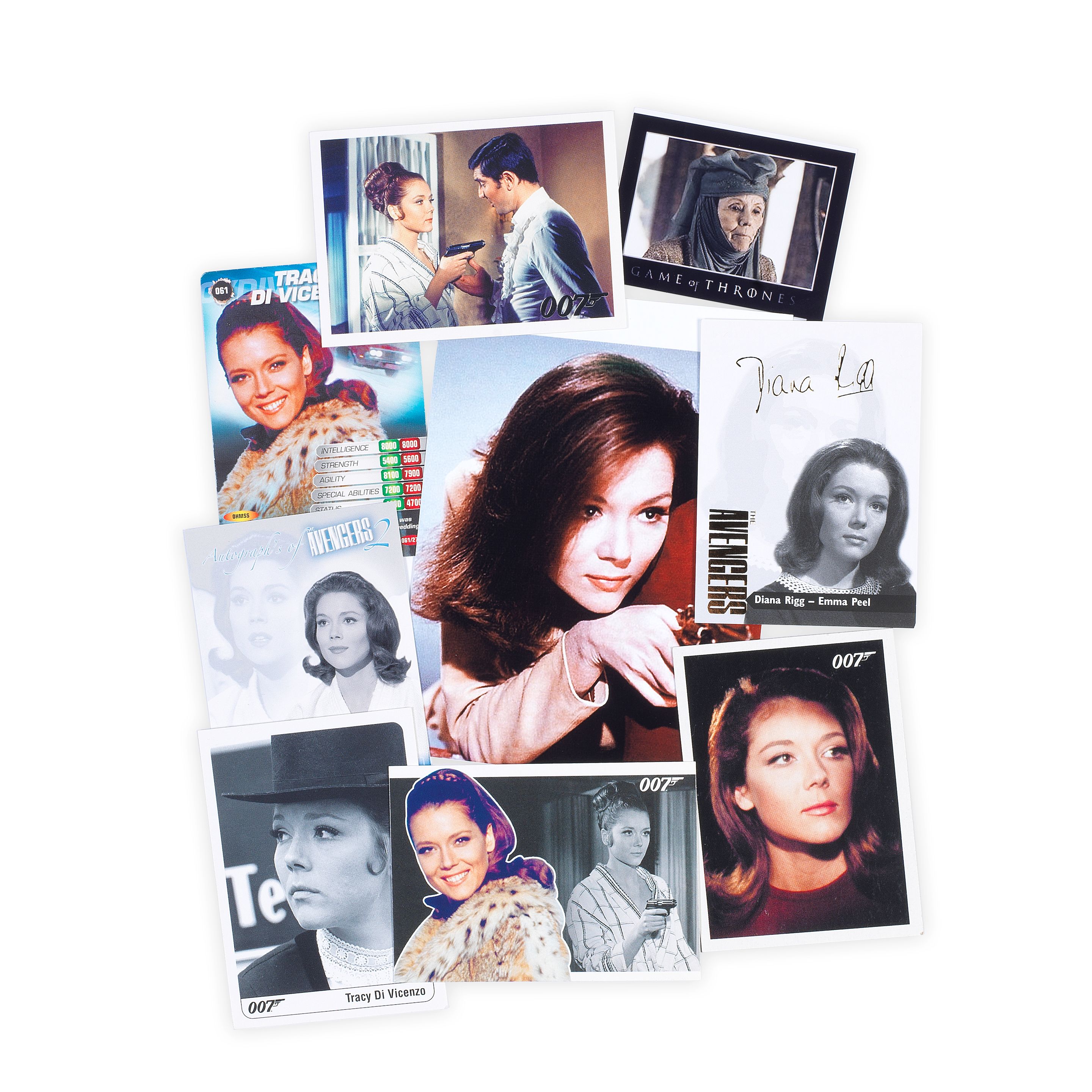 Bonhams : Diana Rigg A Group of Trading Cards of Characters Portrayed ...
