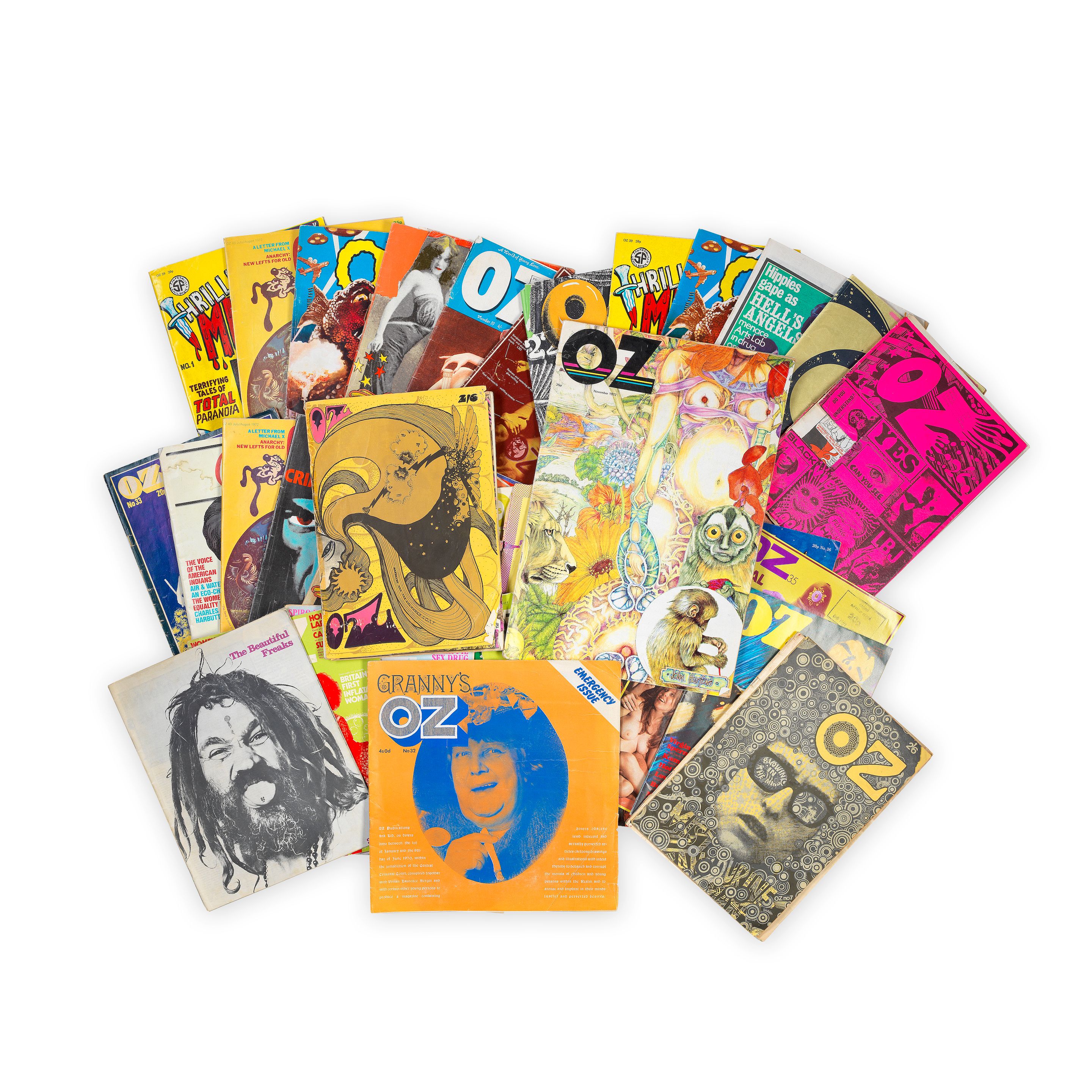 Bonhams : Oz Magazine A large collection of magazines, 1967-1973, 63 ...