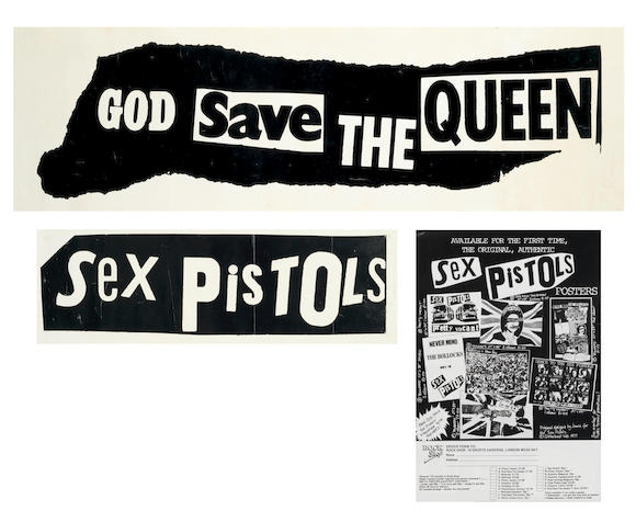 Bonhams The Sex Pistols Two Promotional Banners 1977 3