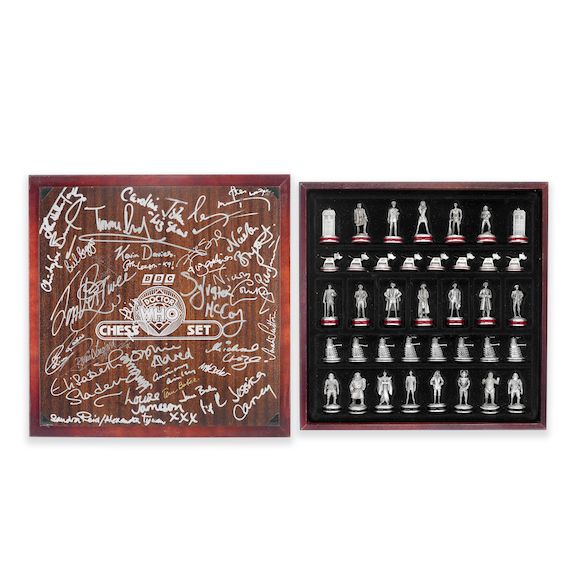 Bonhams : Doctor Who: An Extensively Signed Doctor Who Chess Set, BBC ...