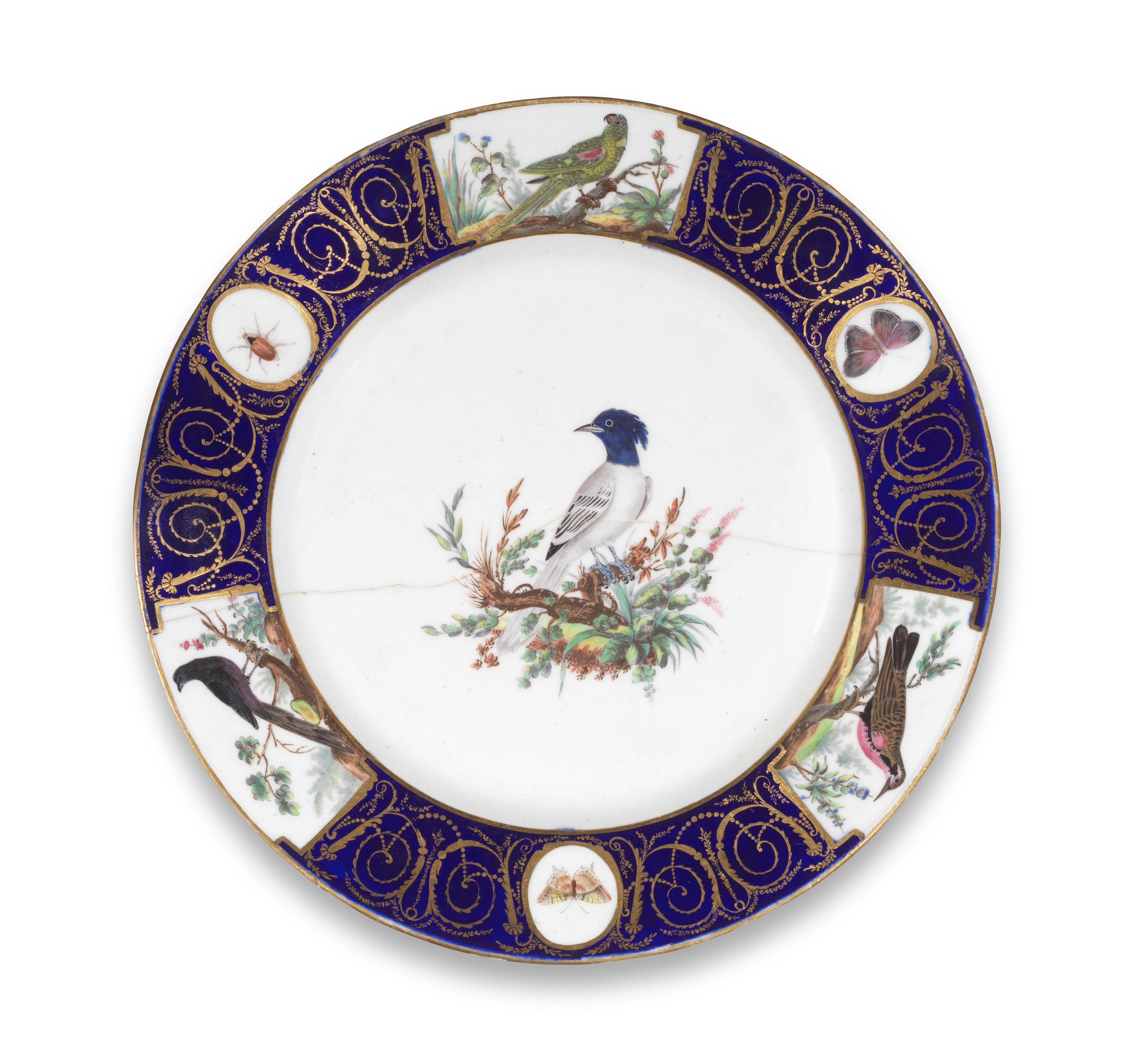Bonhams : A rare Tournai plate from the Duc d'Orléans service, circa 1787