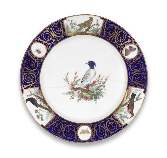 Bonhams : A rare Tournai plate from the Duc d'Orléans service, circa 1787