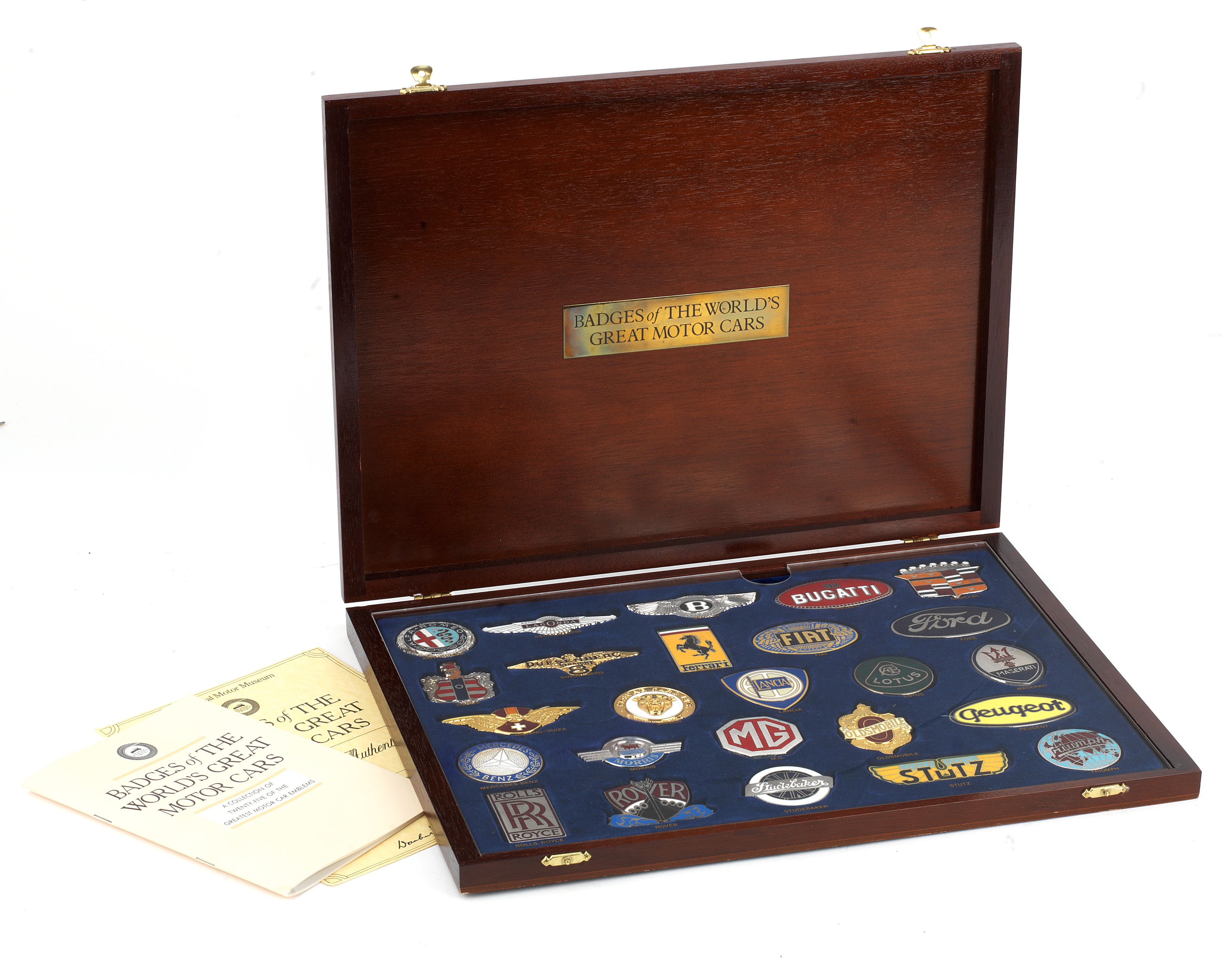Bonhams Cars : A cased set of 'Badges of the World's Great Motor Cars ...