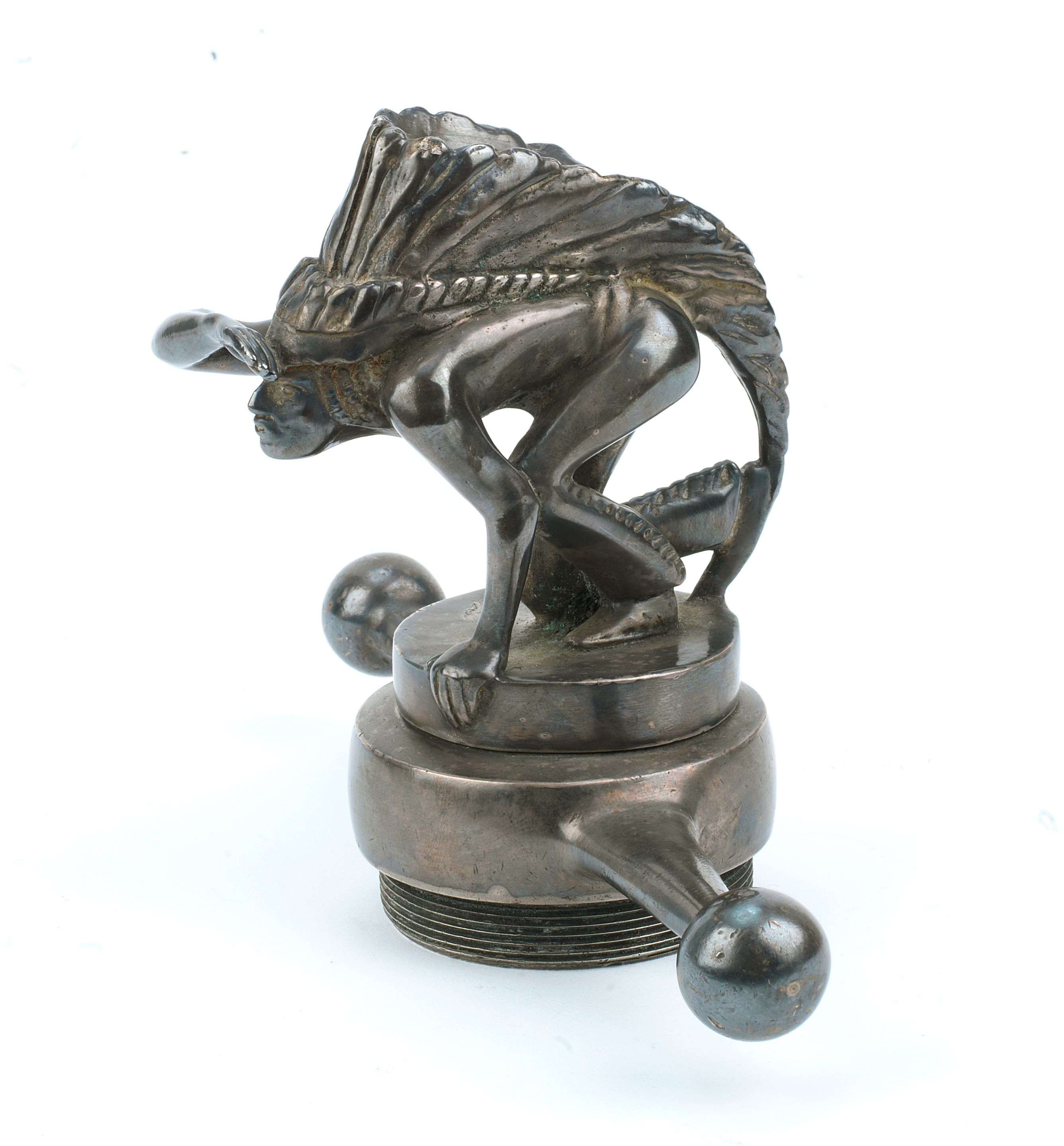 Bonhams Cars : A replica 'Crouching Indian Scout' mascot after Laplagne,