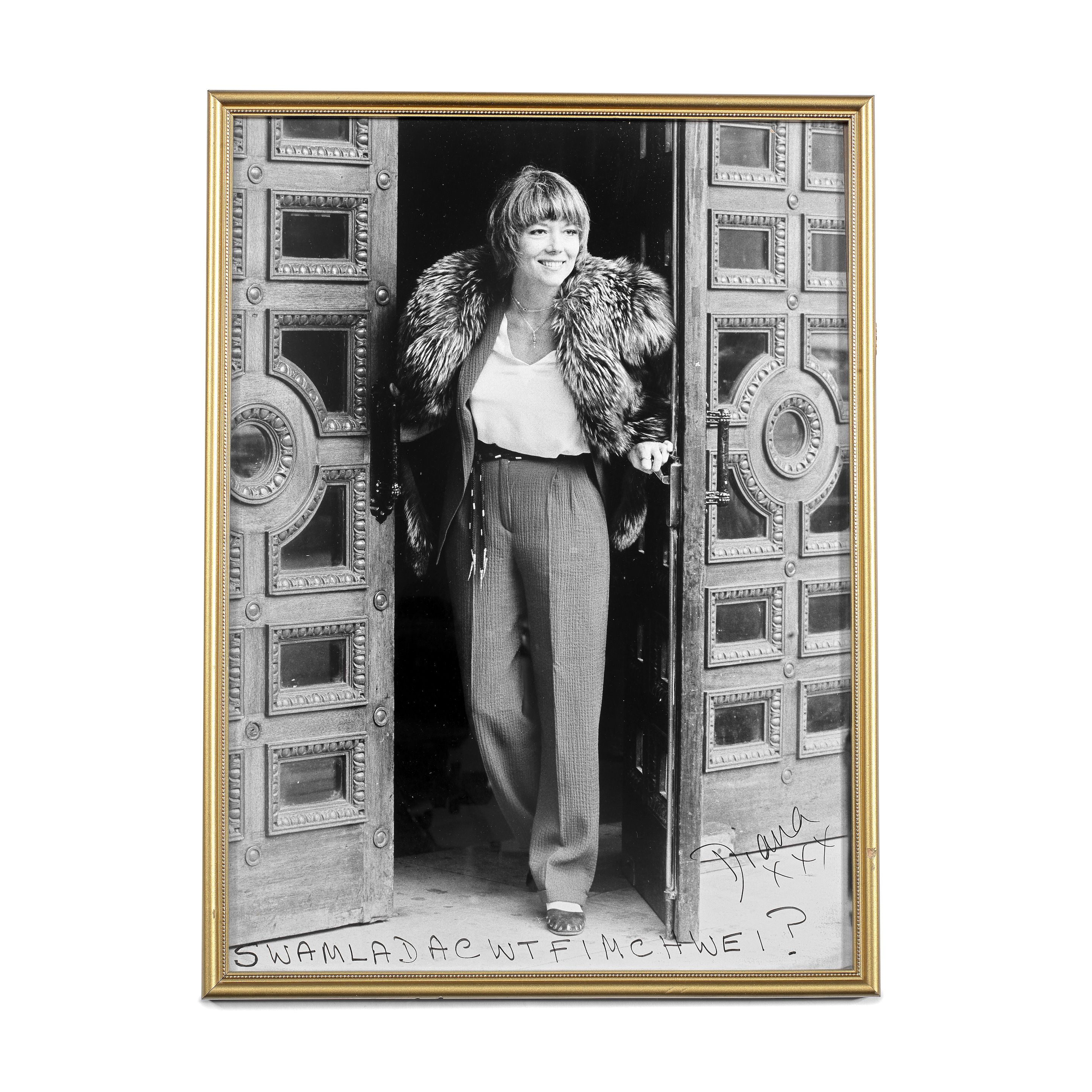 Bonhams : Diana Rigg A signed photograph of Diana Rigg with handwritten ...