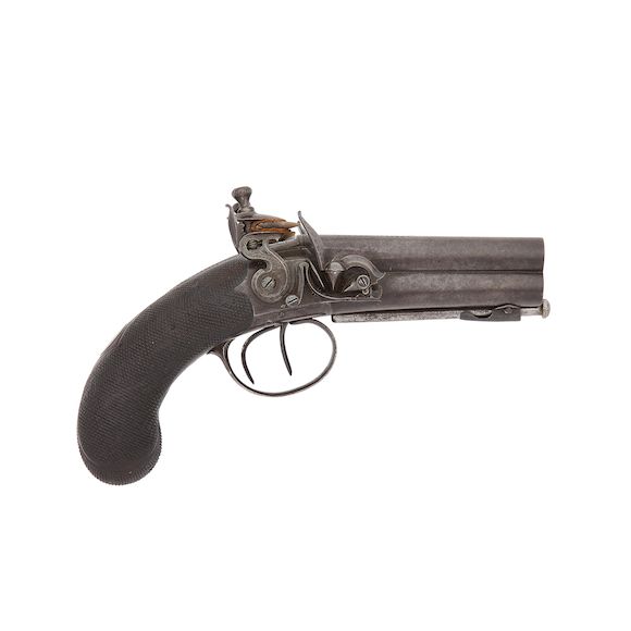 Bonhams : A Very Rare 80-Bore Flintlock Four-Shot Volley Pistol