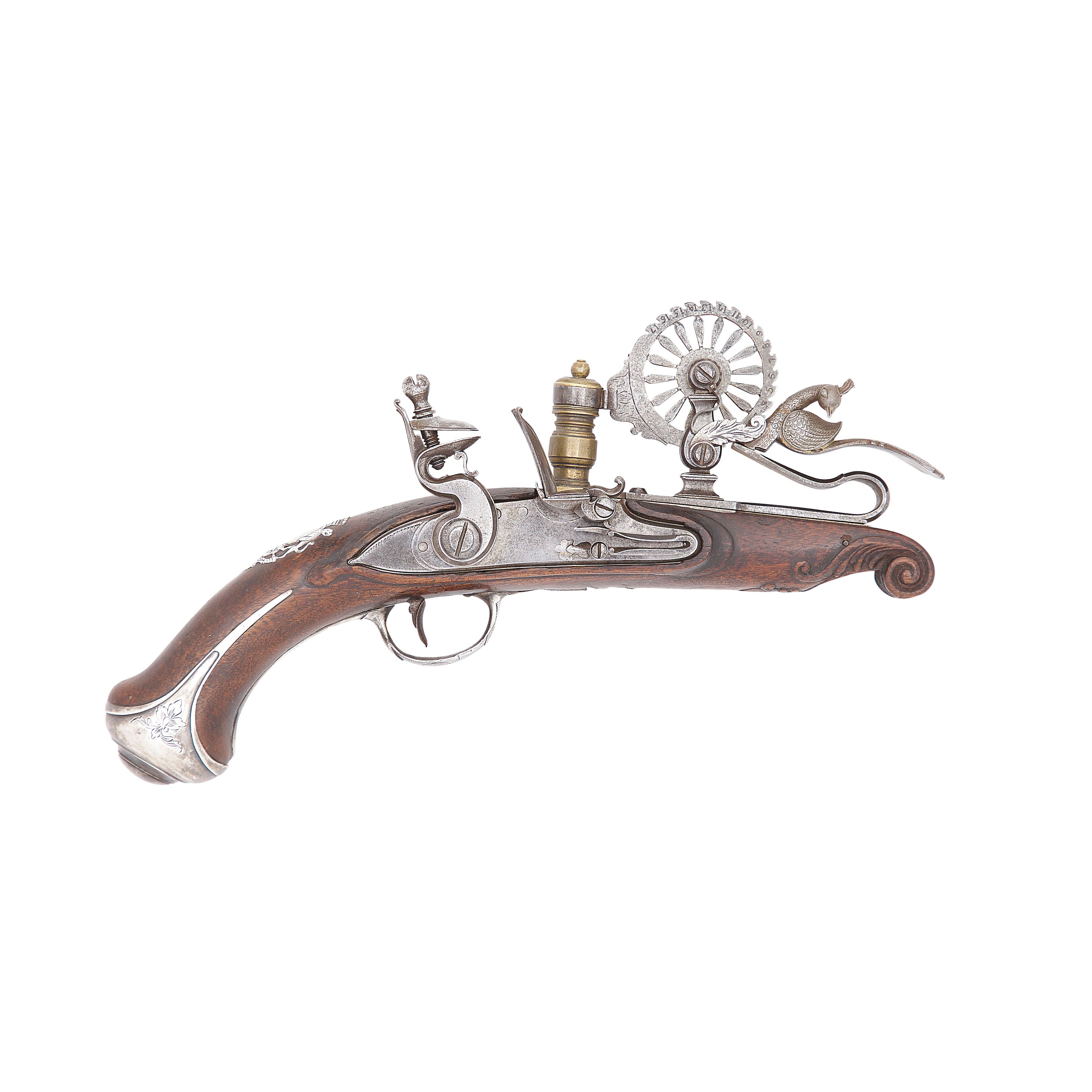 A Very Rare Indian Flintlock Silver-Mounted Powder-Tester (Eprouvette ...