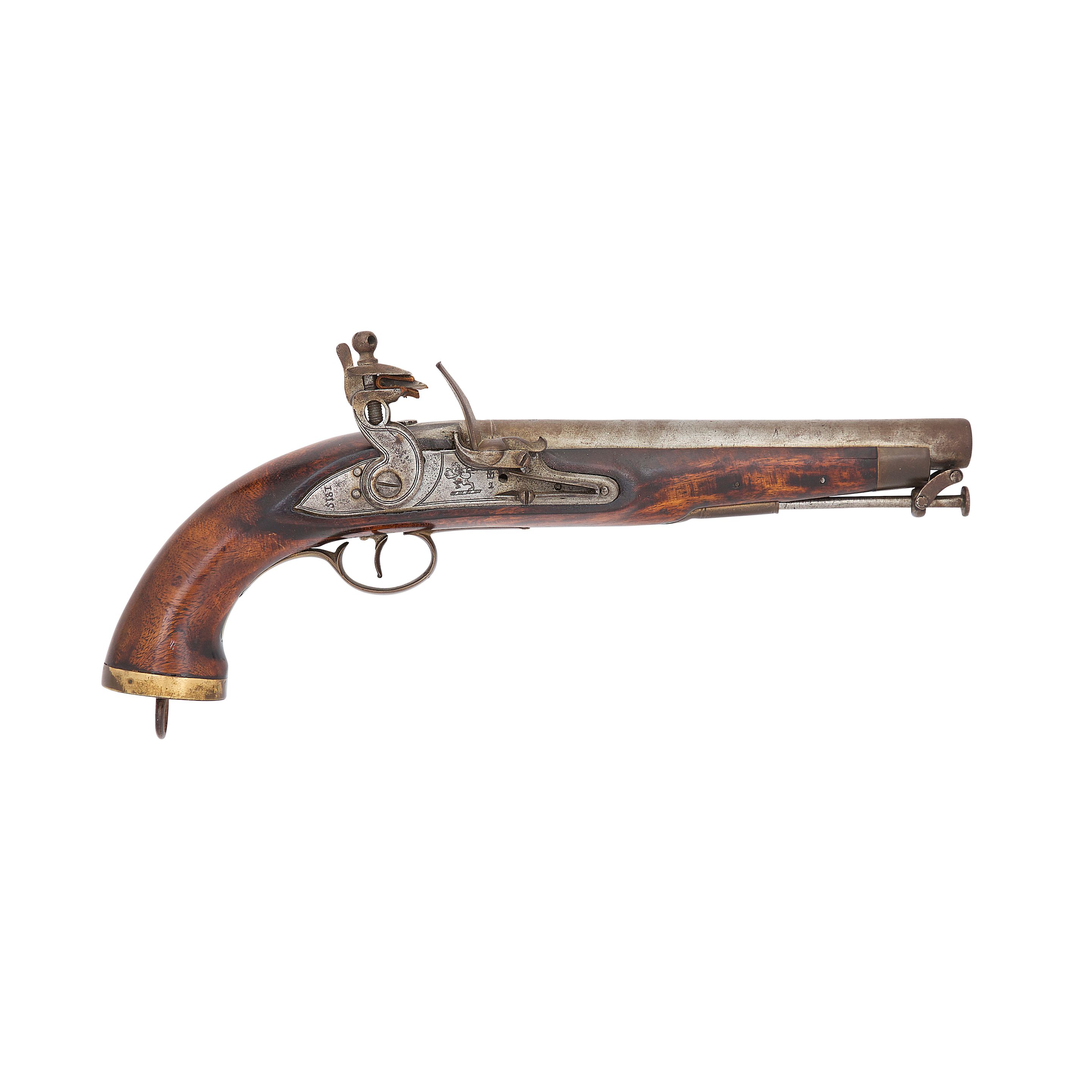 Bonhams : An 18-Bore Flintlock East India Company Pistol (2)