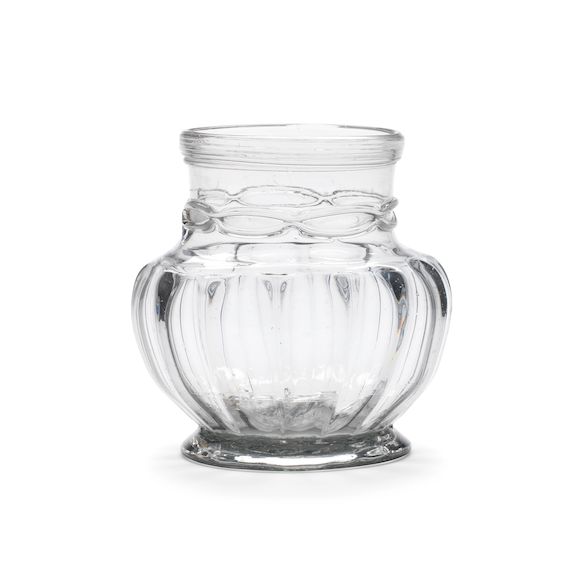 Bonhams : An early glass jar, probably Norwegian, 18th century