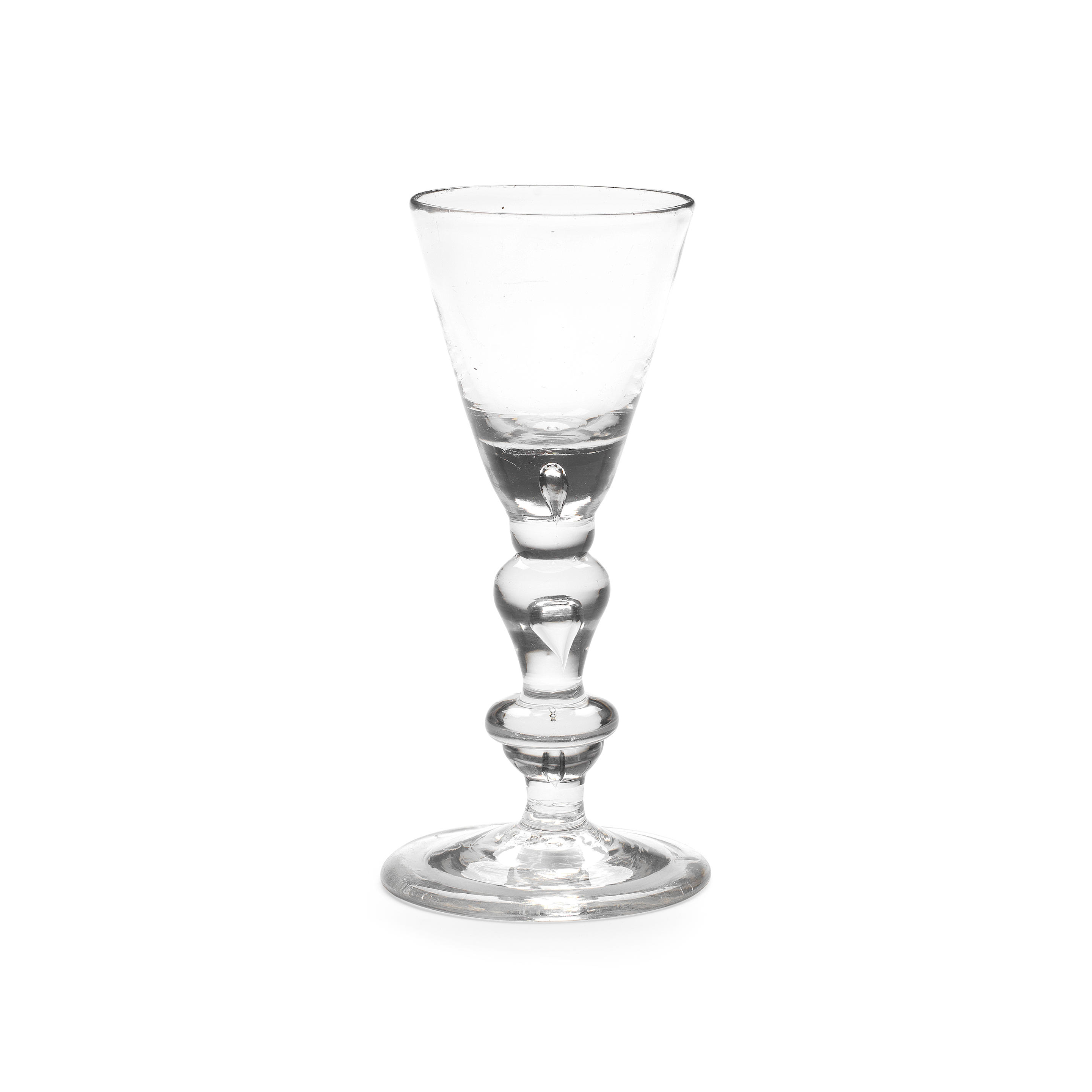 Bonhams A Baluster Wine Glass Circa 1730