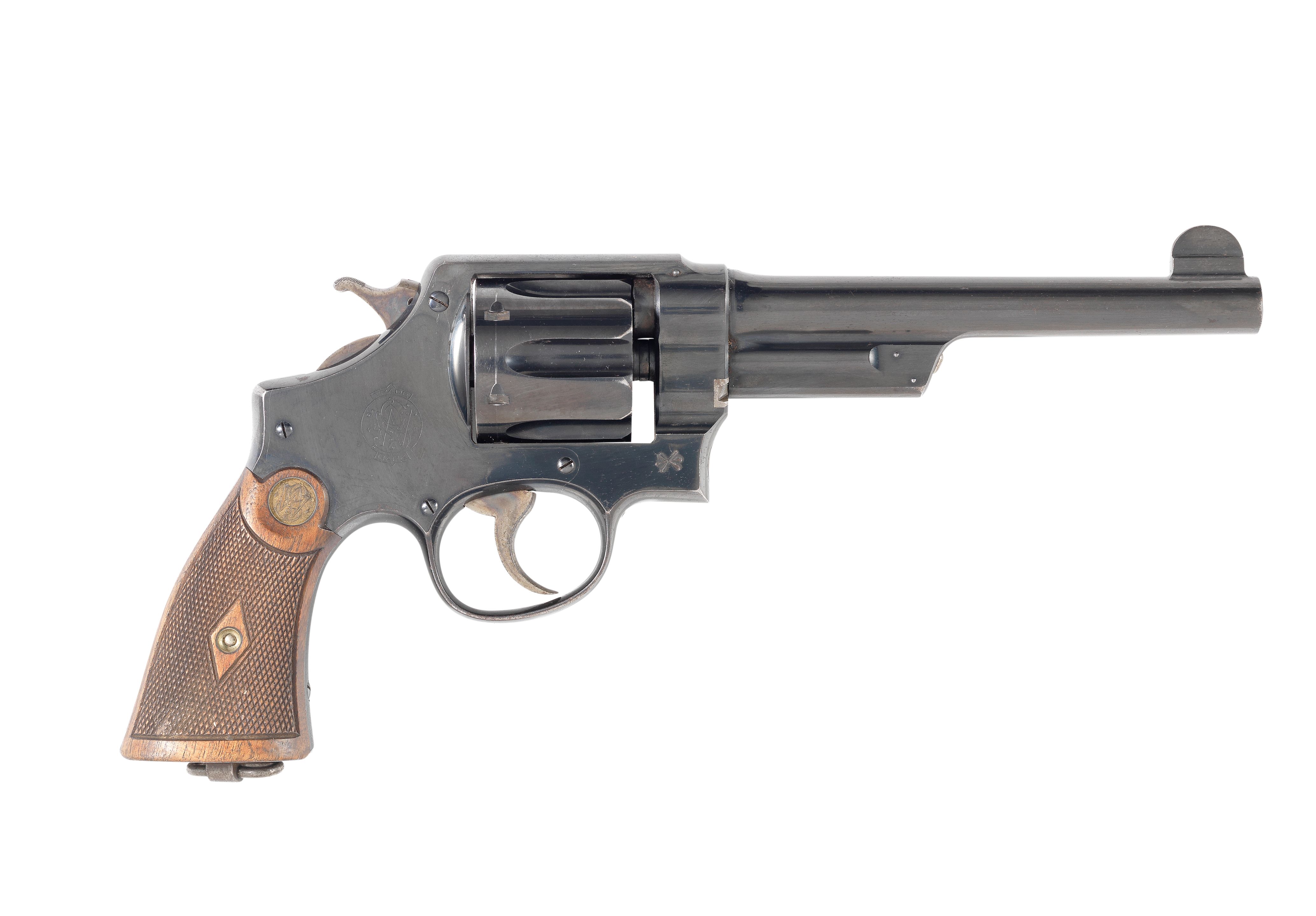 Bonhams : A .455 'Mark I Triple Lock Hand Ejector' revolver by Smith ...