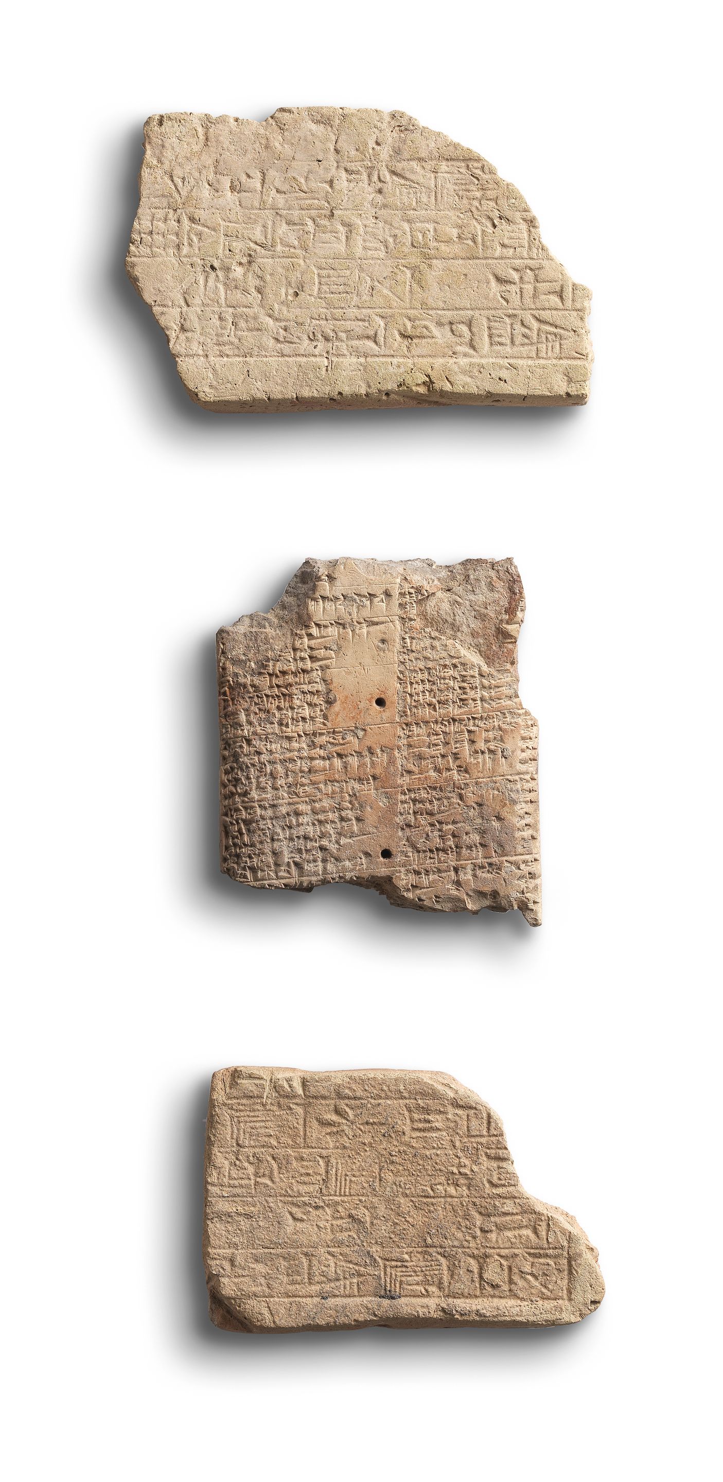 Bonhams : Two fragmentary Neo-Babylonian clay foundation bricks of ...