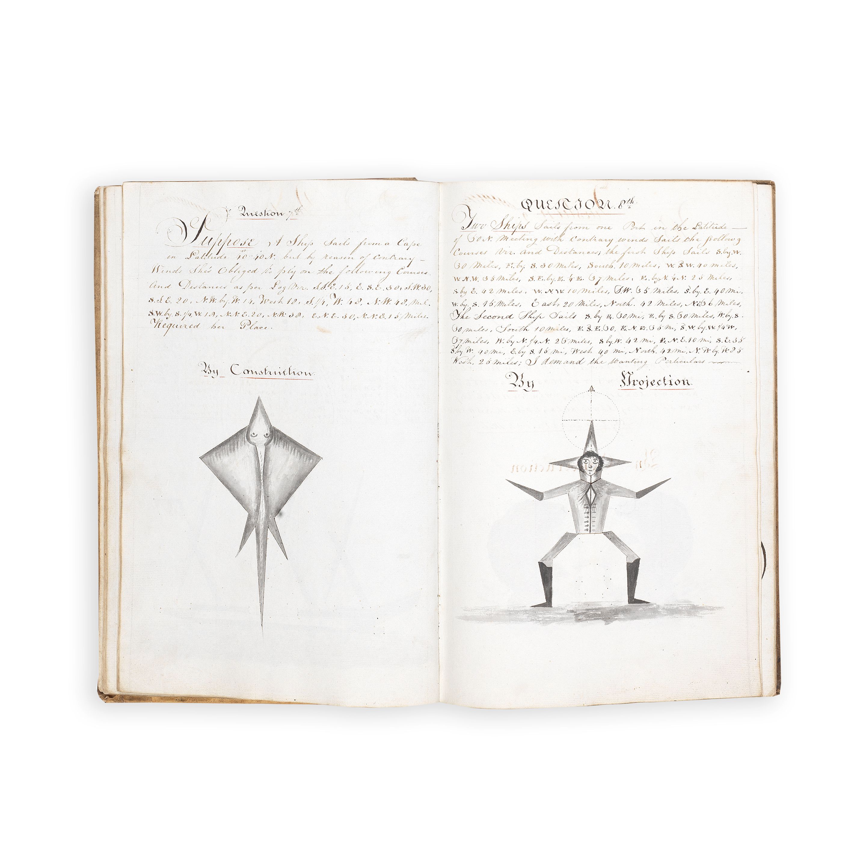 Bonhams : NAVAL - MANUSCRIPT EXERCISE BOOK Manuscript exercise book, c ...