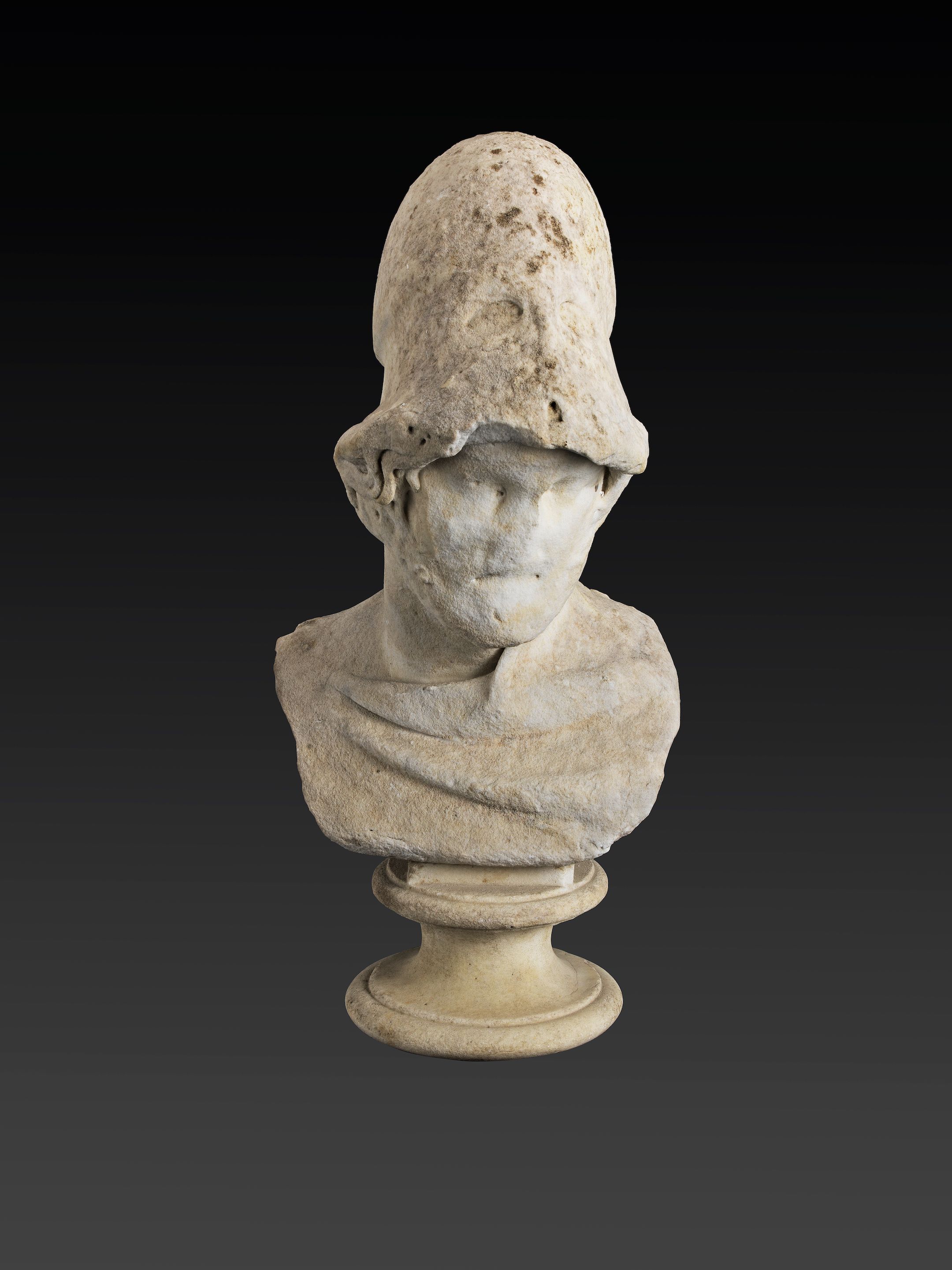 Bonhams : After the Antique, a marble bust of Ajax Late 18th / early 19th century