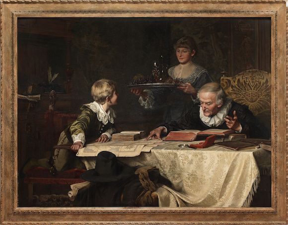 Bonhams : Fritz Freund (German, 1859-1942) The thirsty tutor