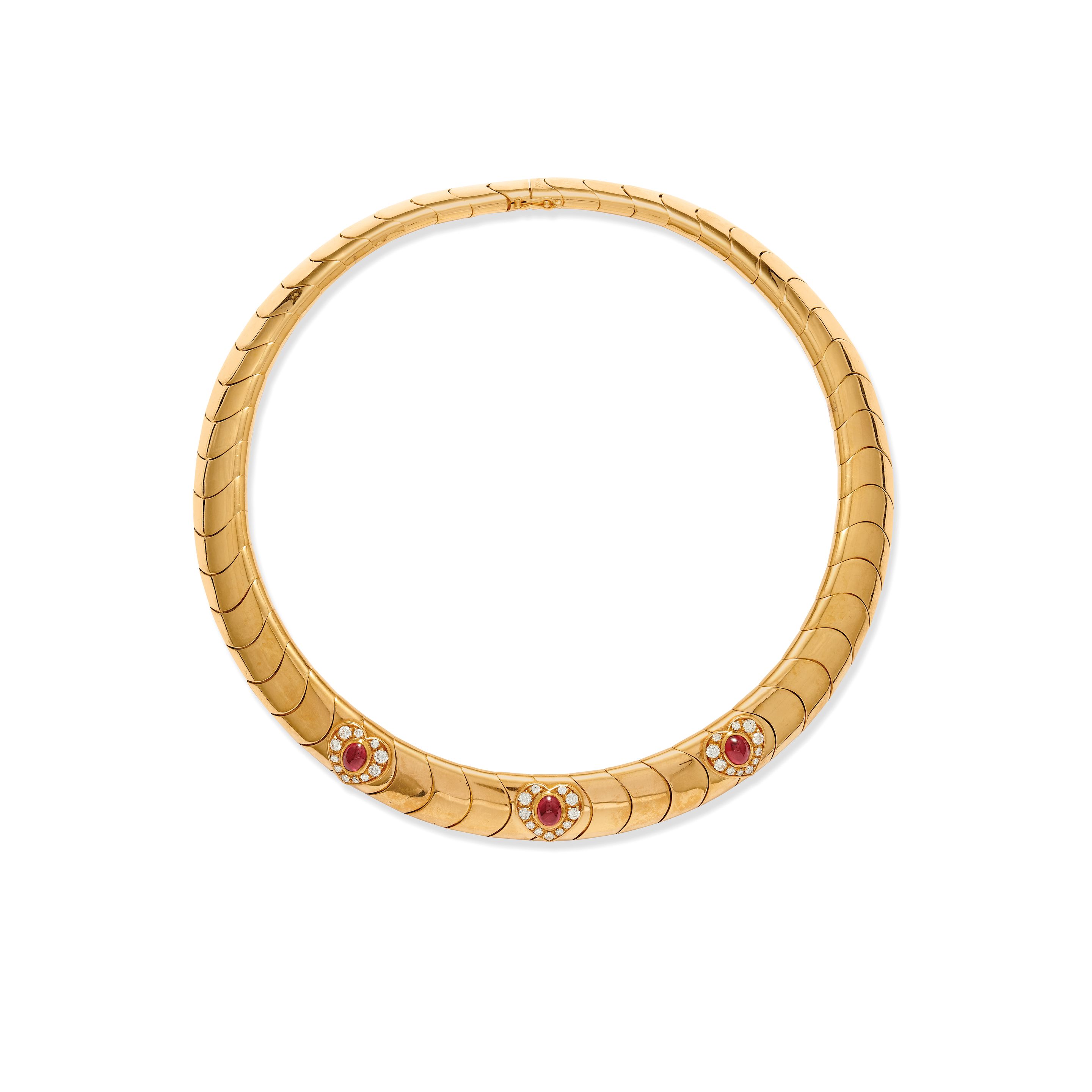 Bonhams : REPOSSI COLLIER RUBIS ET DIAMANTS