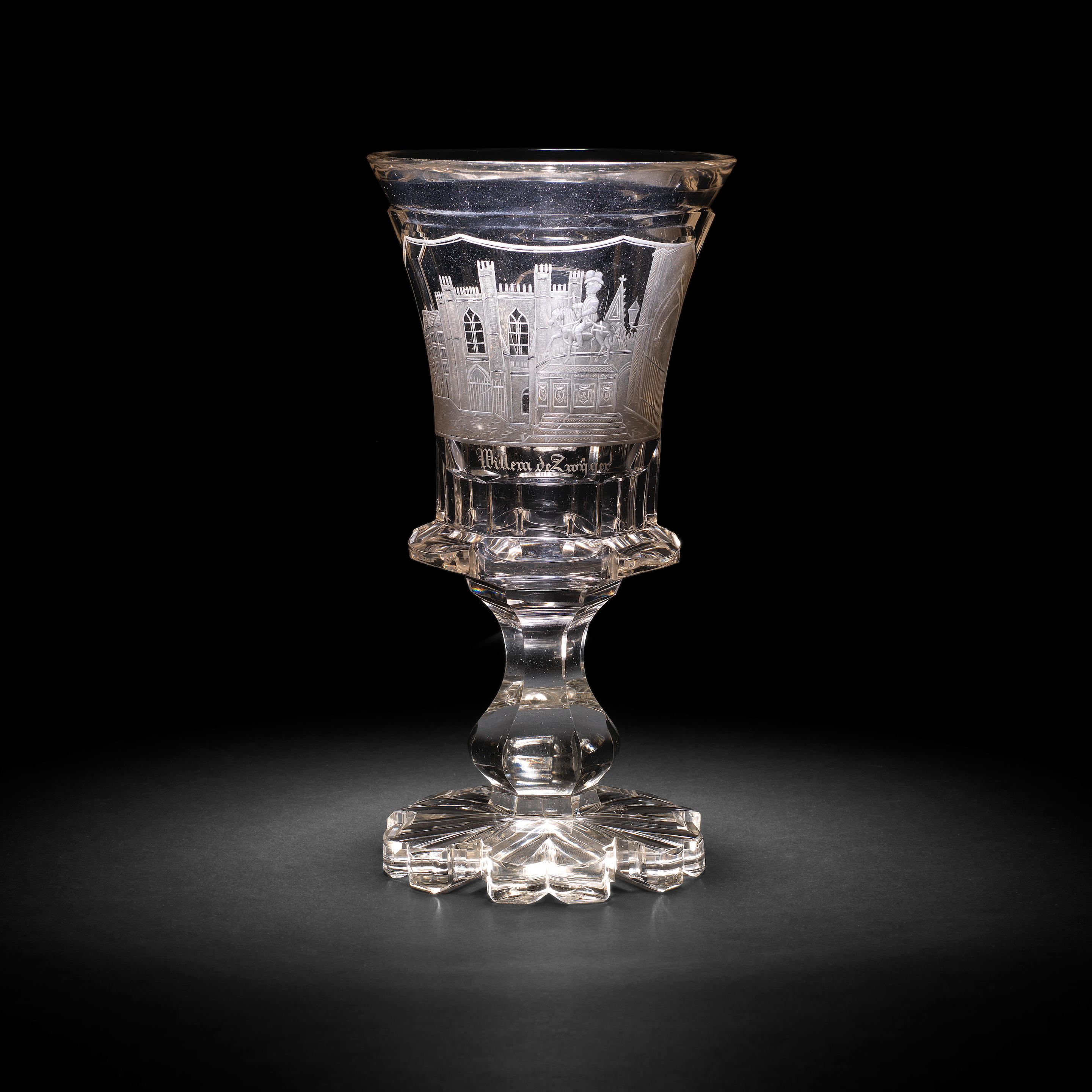 Bonhams A Dutch Engraved Bohemian Goblet Circa 1845 60