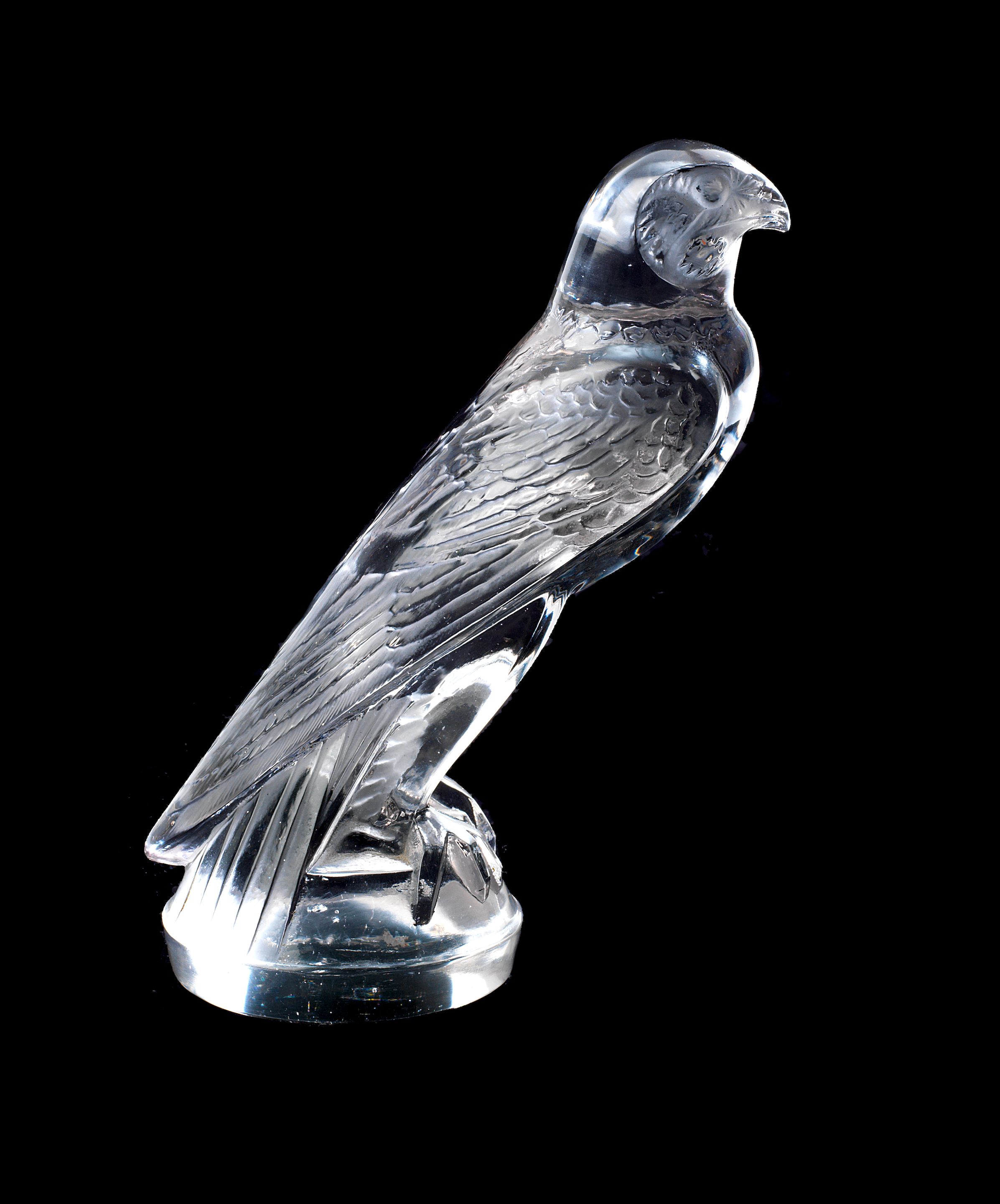 Bonhams Cars : A 'Faucon' (Falcon) glass mascot by Rene Lalique, French ...