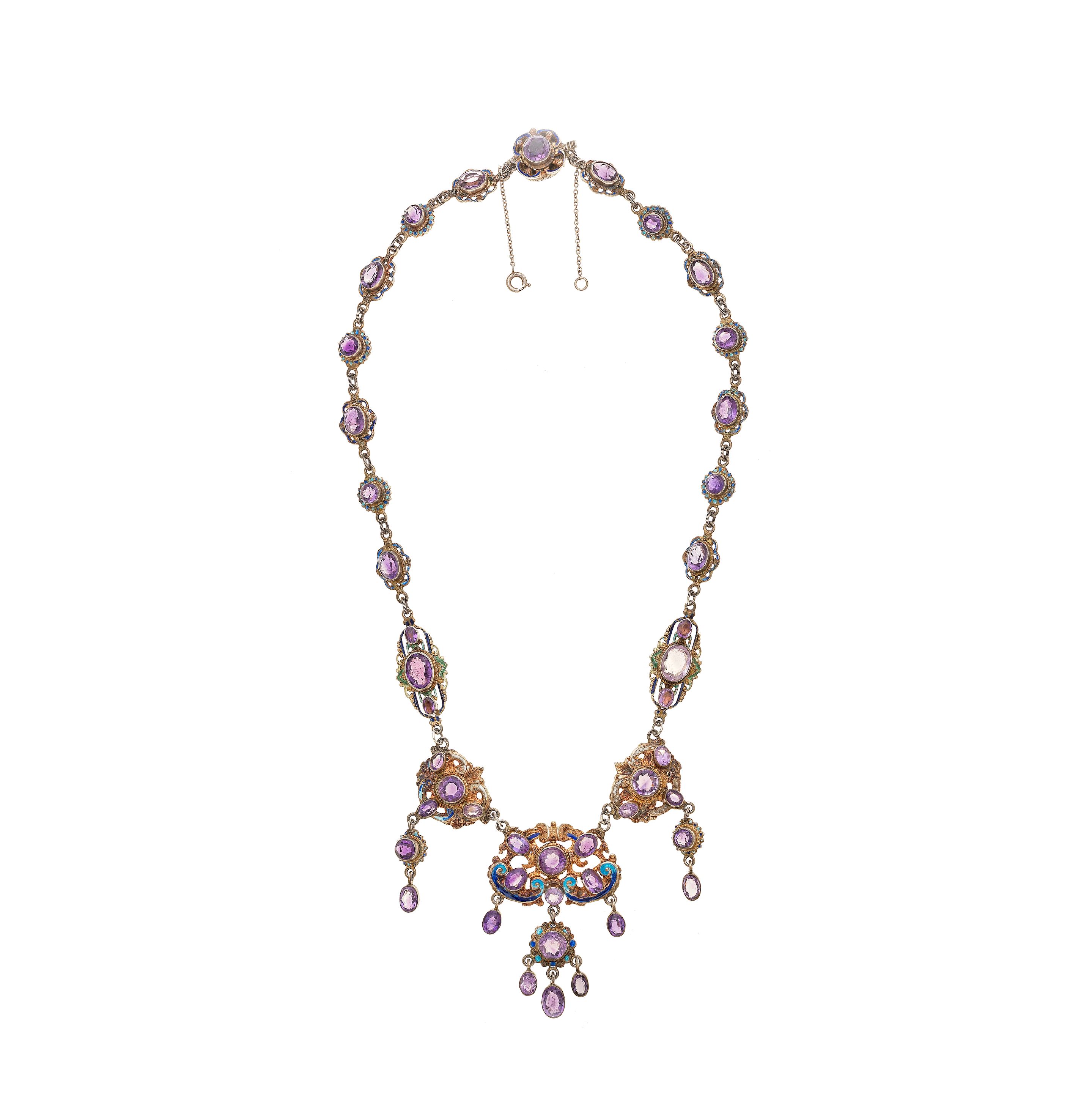 Bonhams : Hermann Böhm Gem set necklace, late 1800s