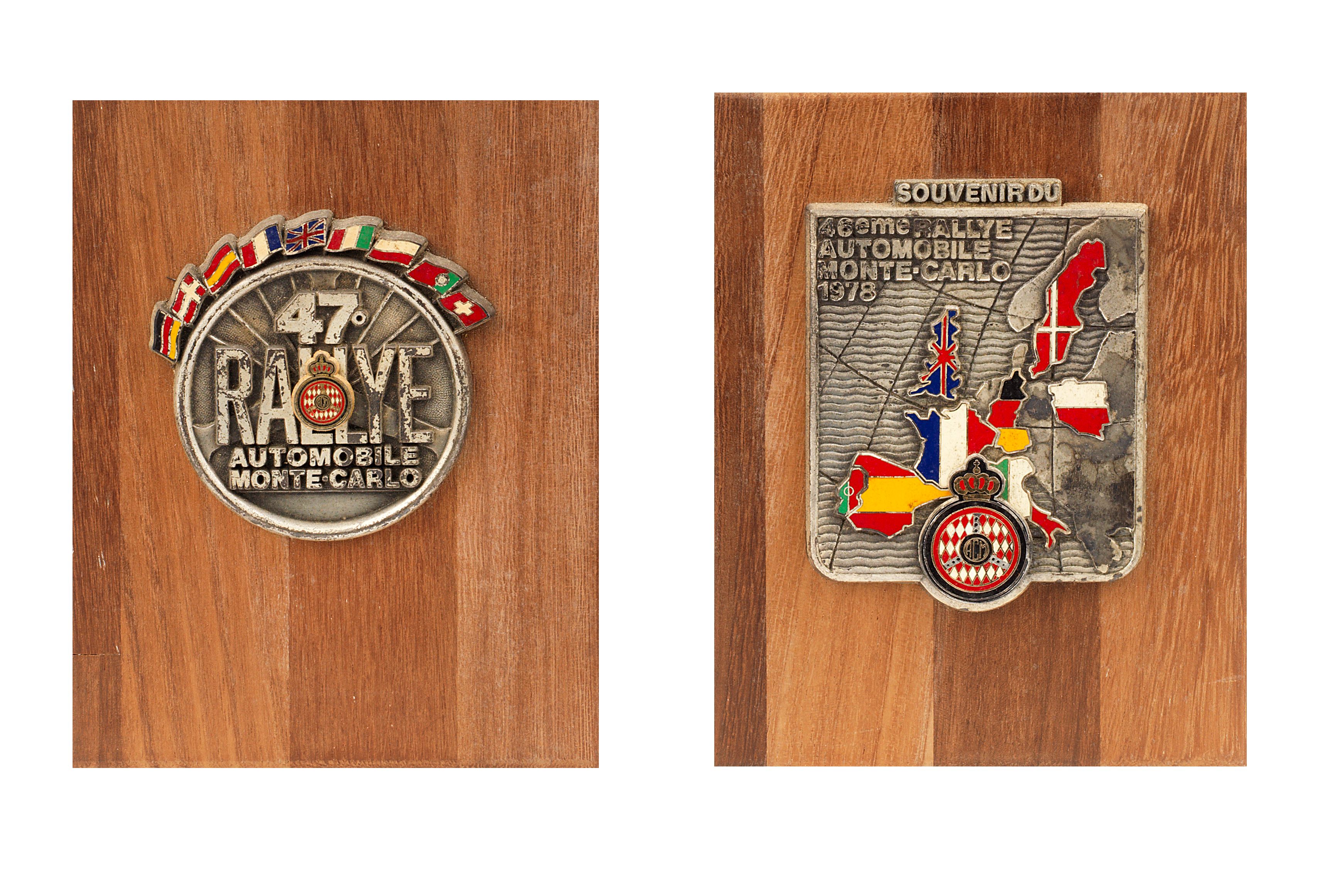 Bonhams Cars : Two Monte-Carlo Rally plaques, 1978 and 1979, ((2))
