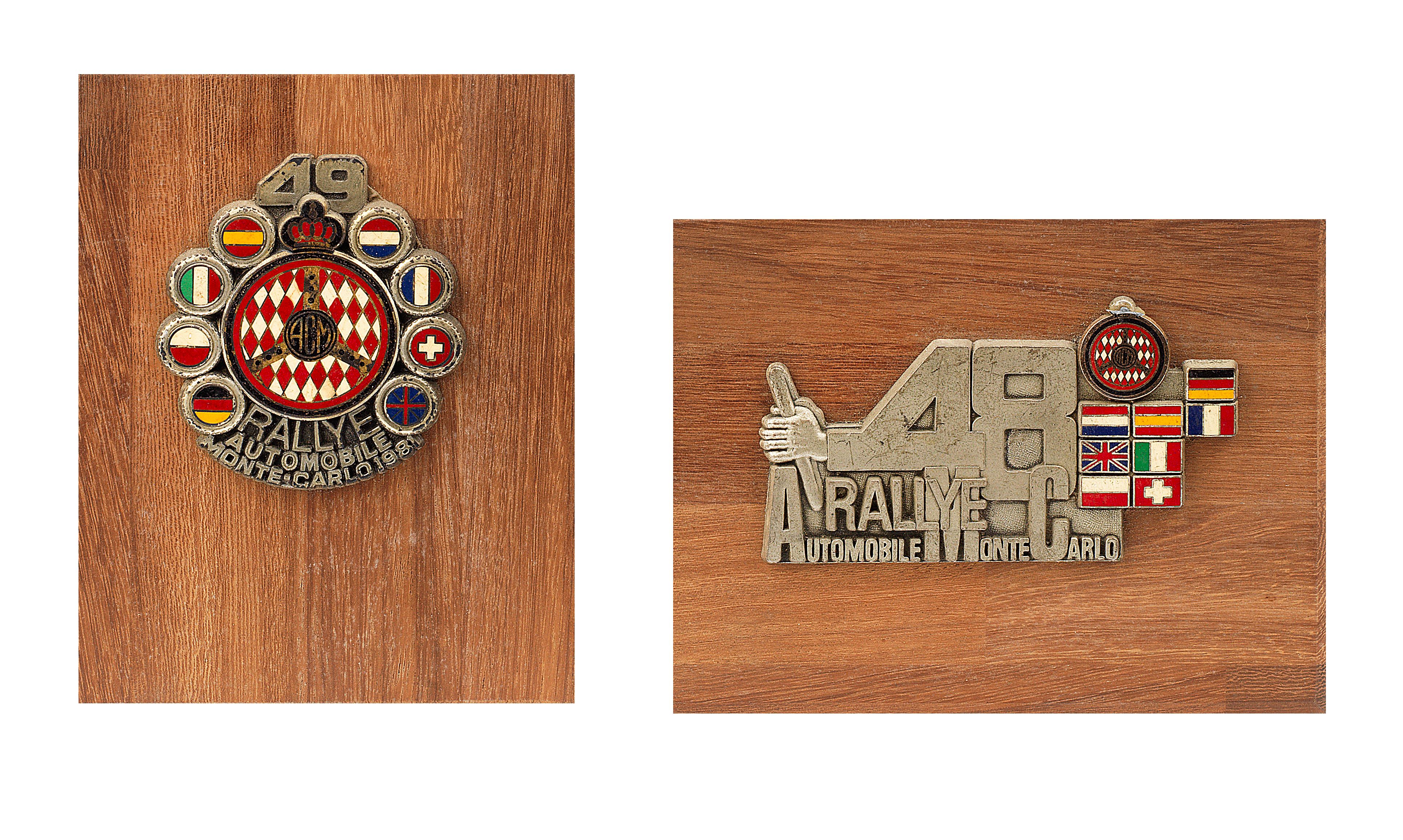 Bonhams Cars : Two Monte-Carlo Rally plaques, 1980 and 1981, ((2))