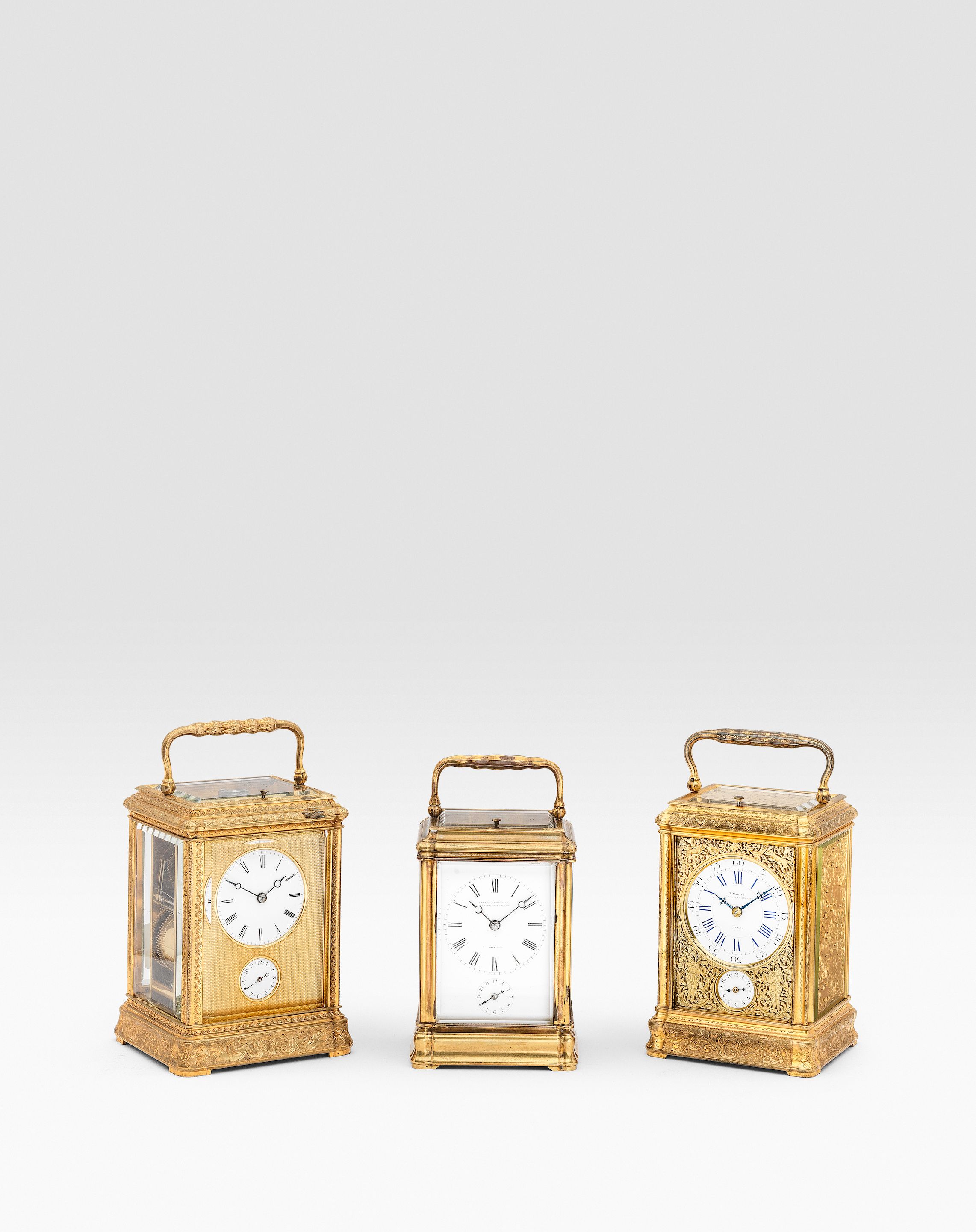 Bonhams : A second half of the 19th century French brass gorge cased ...