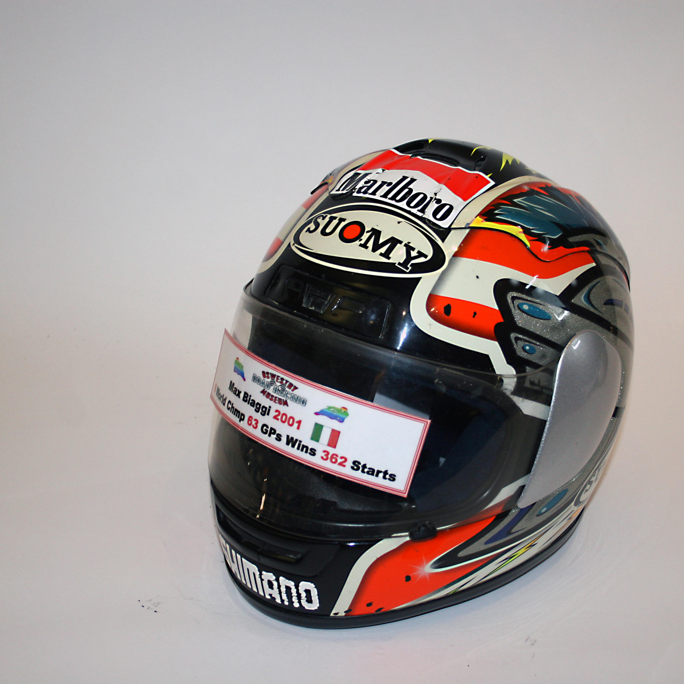 Max Biaggi: A signed full-face helmet by - auctions & price archive