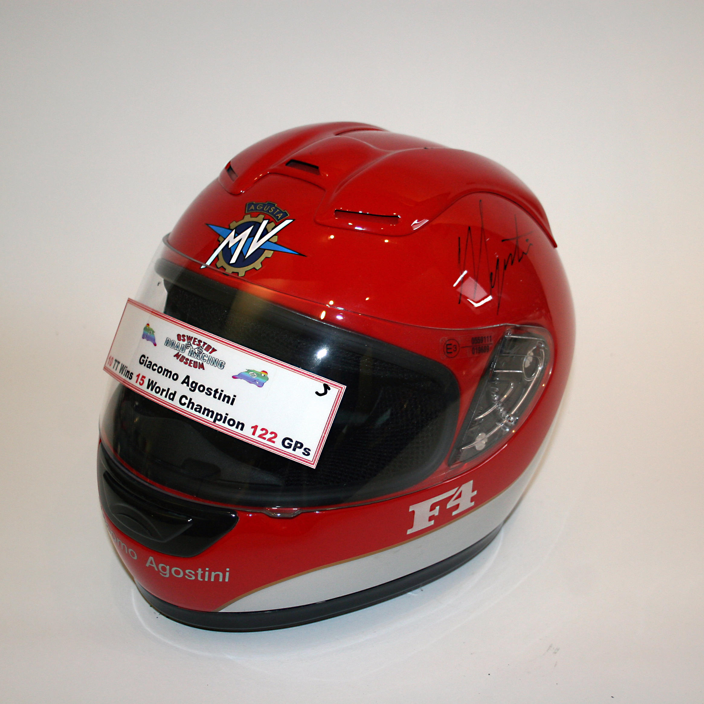 Bonhams Cars : Giacomo Agostini: A signed MV Augusta full-face F4 ...