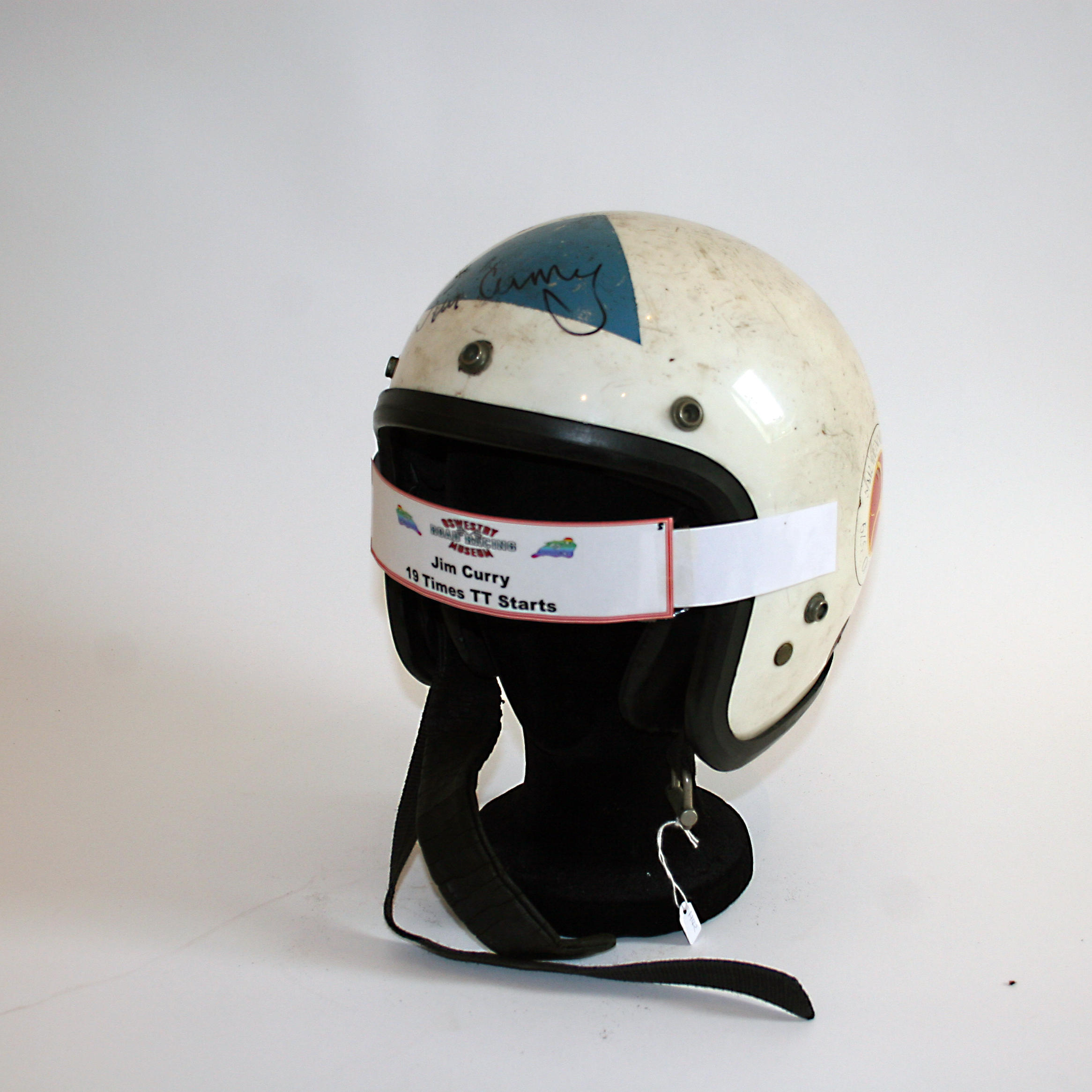 Bonhams Cars : Jim Curry: A signed open-face helmet by Nolan, ((2))