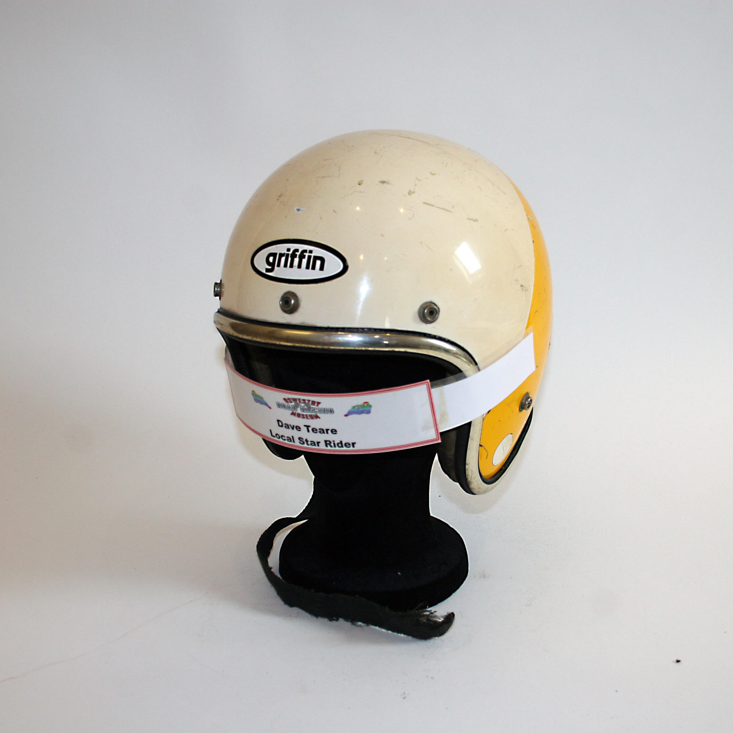 Bonhams Cars : Dave Teare: An open-face helmet by Griffin