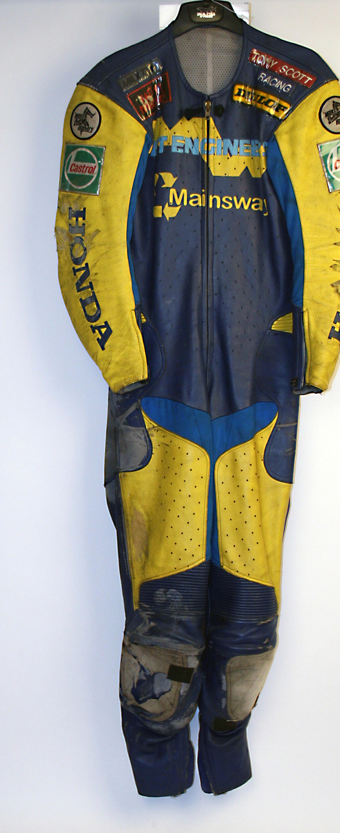 Bonhams Cars : Steve Brogan: A set of Honda racing leathers by Manx ...