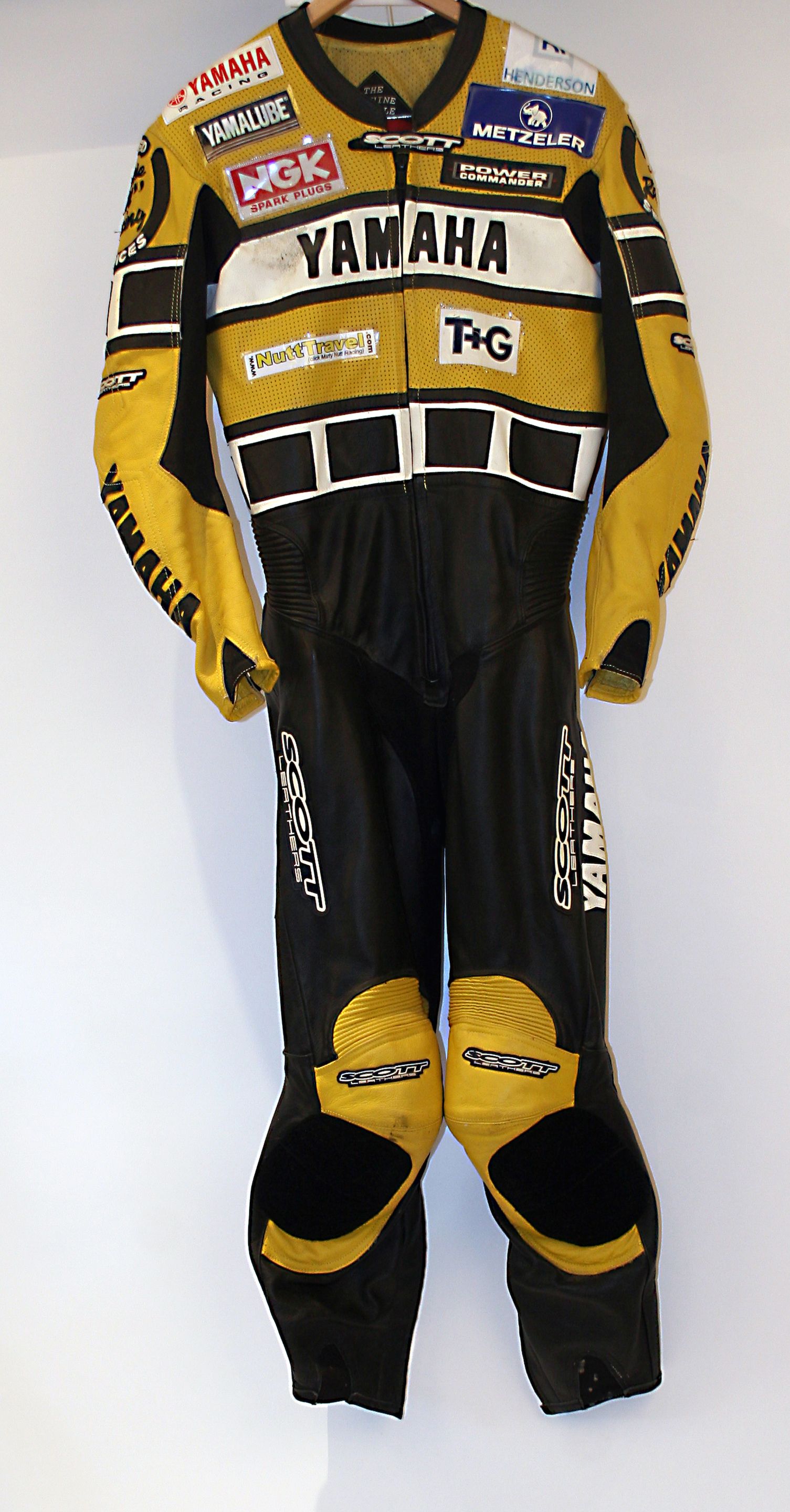 Bonhams Cars : Marty Nutt: A signed set of Yamaha racing leathers by ...