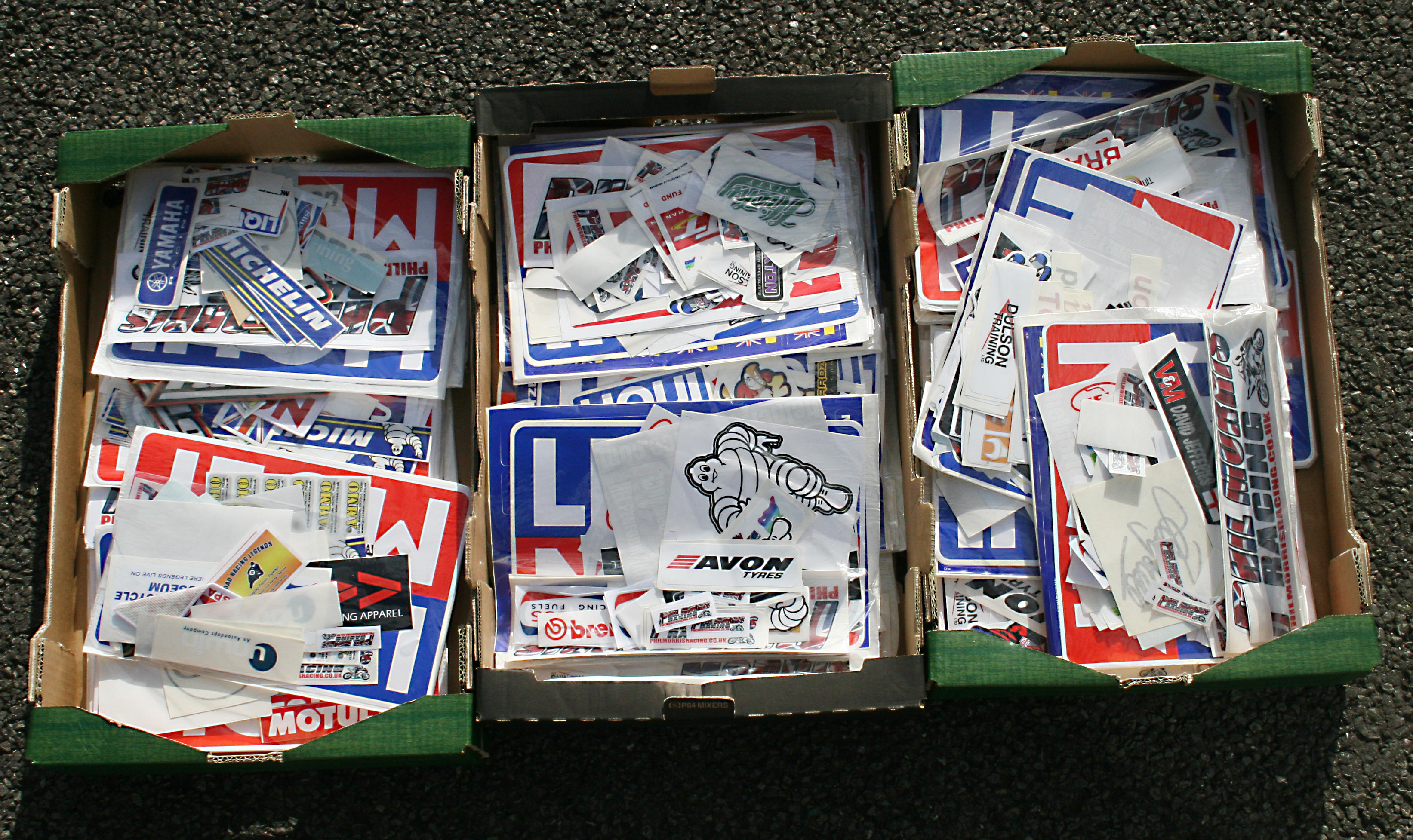 Bonhams Cars : A good collection of assorted advertising stickers and ...