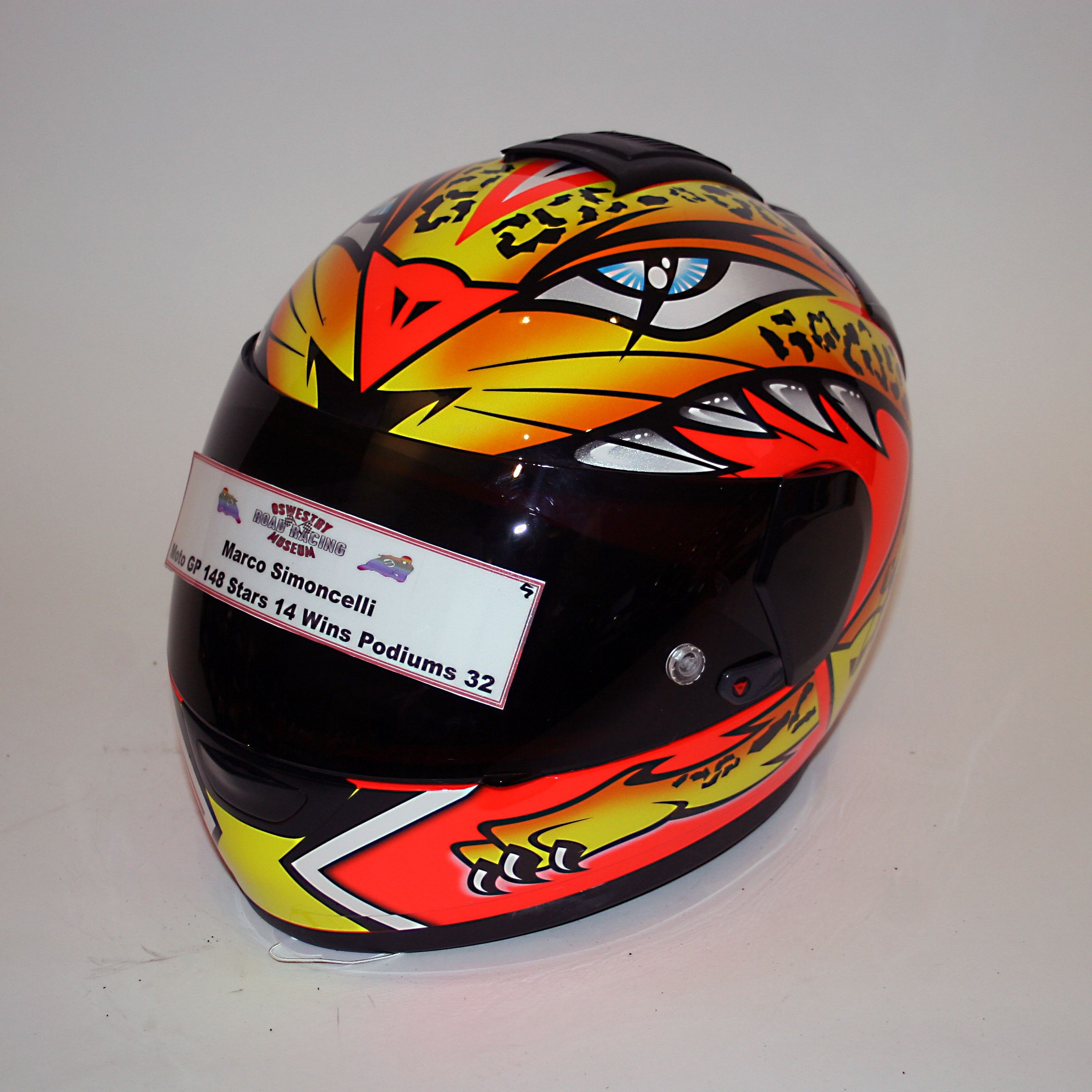 Bonhams Cars : Marco Simoncelli: A signed full-face helmet by Dainese