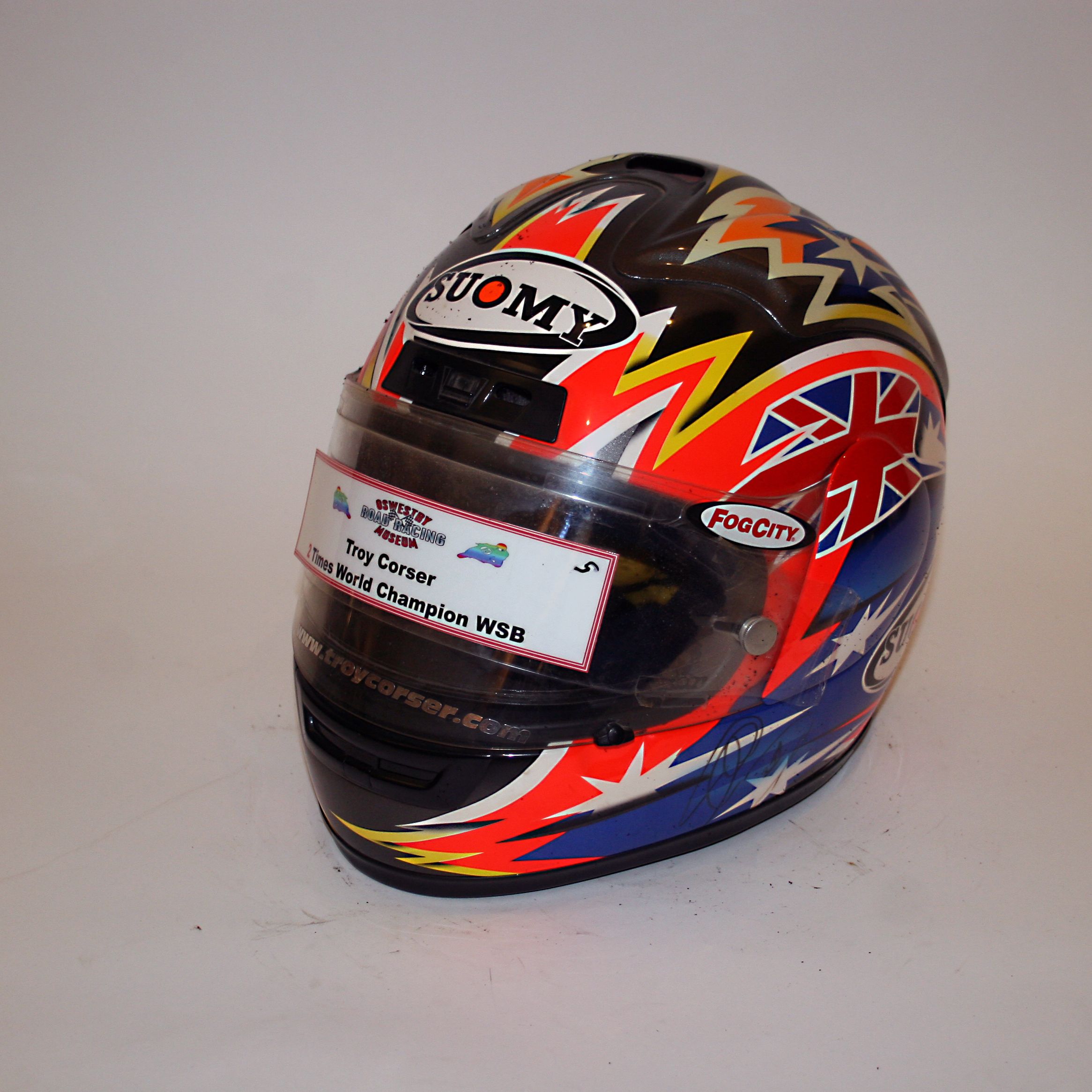 Bonhams Cars : Troy Corser: A signed full-face helmet by Suomy ((2))