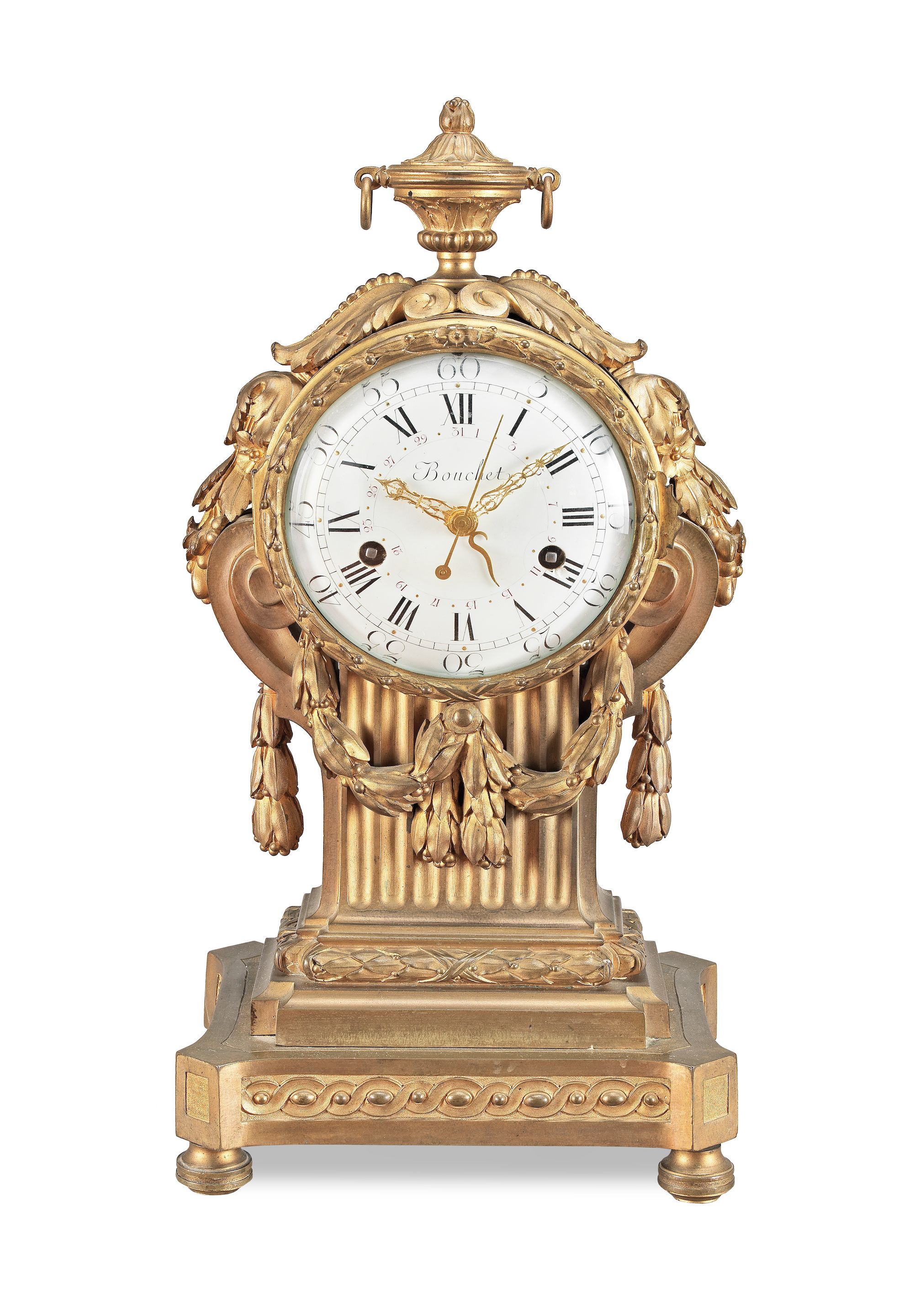 Bonhams : A late 18th Century French ormolu mantel clock with centre ...