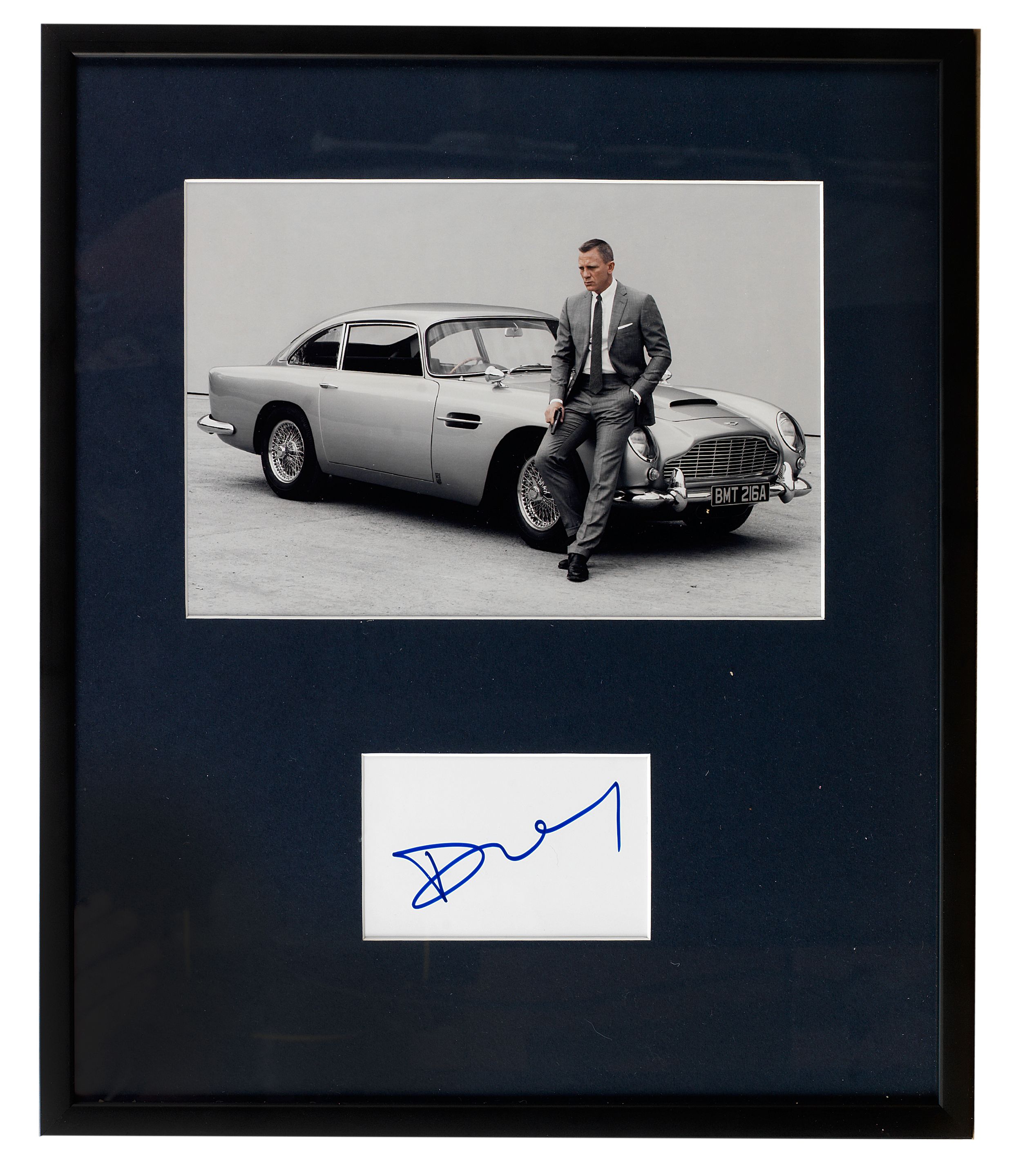 Bonhams Cars : A James Bond Daniel Craig framed display featuring the ...