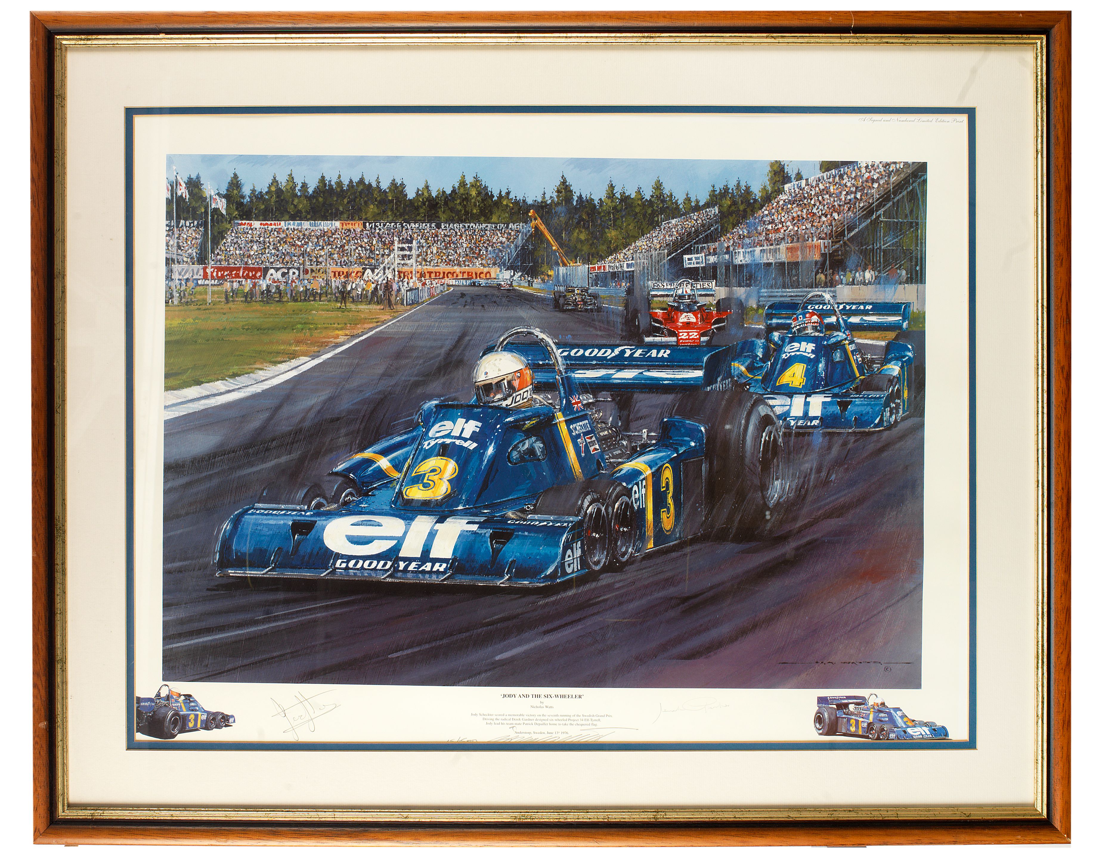 Bonhams Cars : Three signed limited edition motorsport prints, ((3))