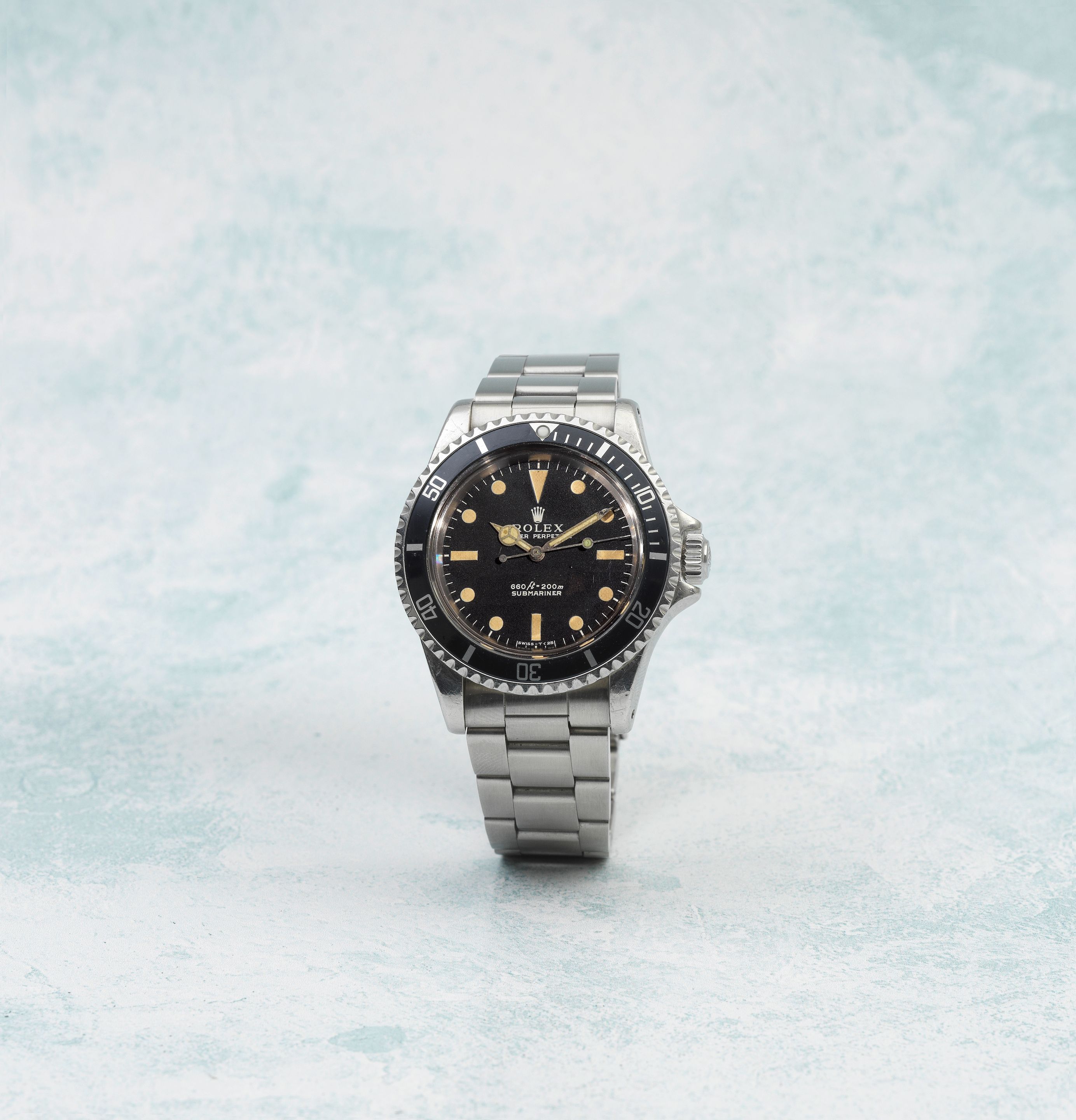 Bonhams : Rolex. A rare stainless steel automatic bracelet watch made ...