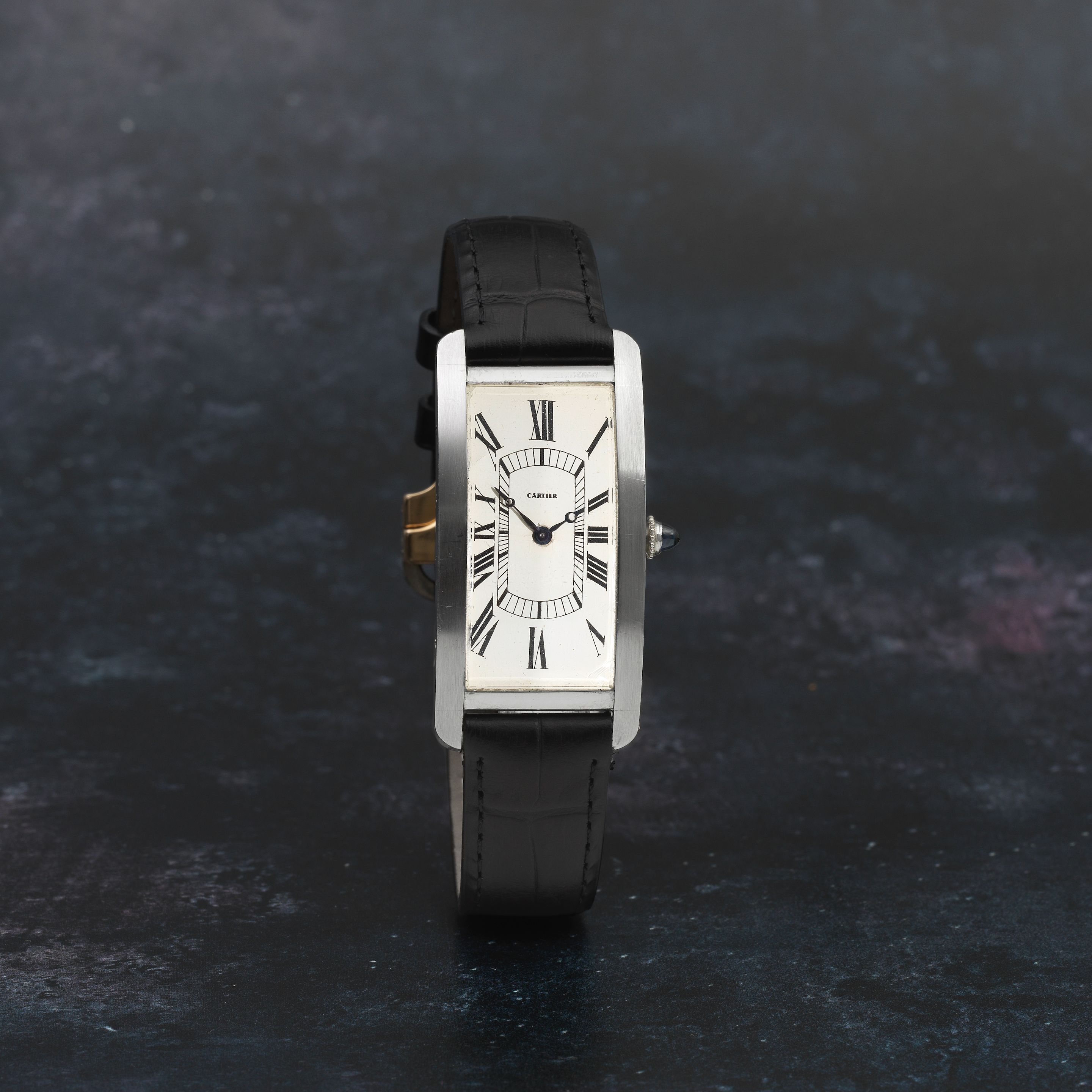 Bonhams : Cartier. An early, rare and large platinum manual wind ...