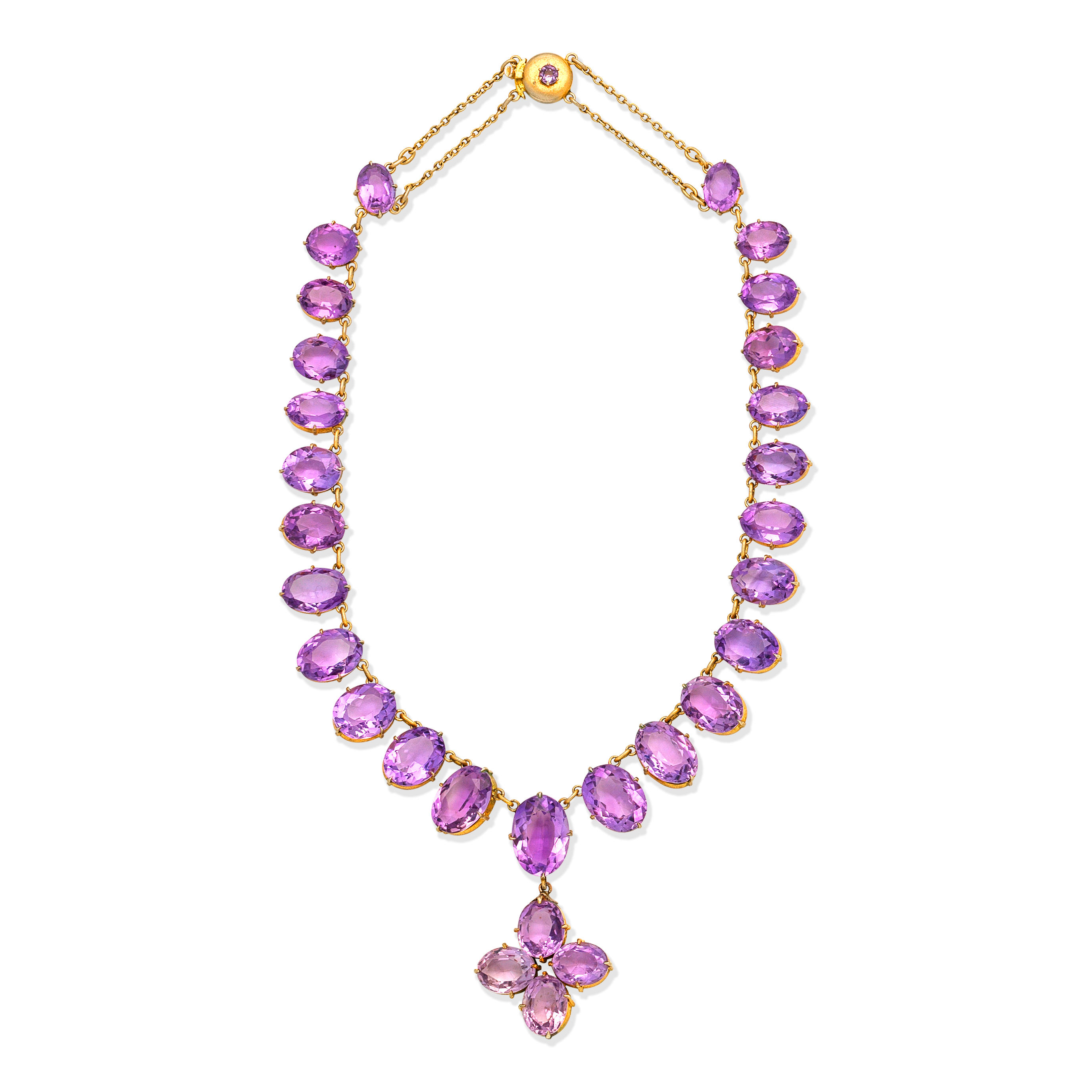 Bonhams Amethyst Necklace Circa 1900