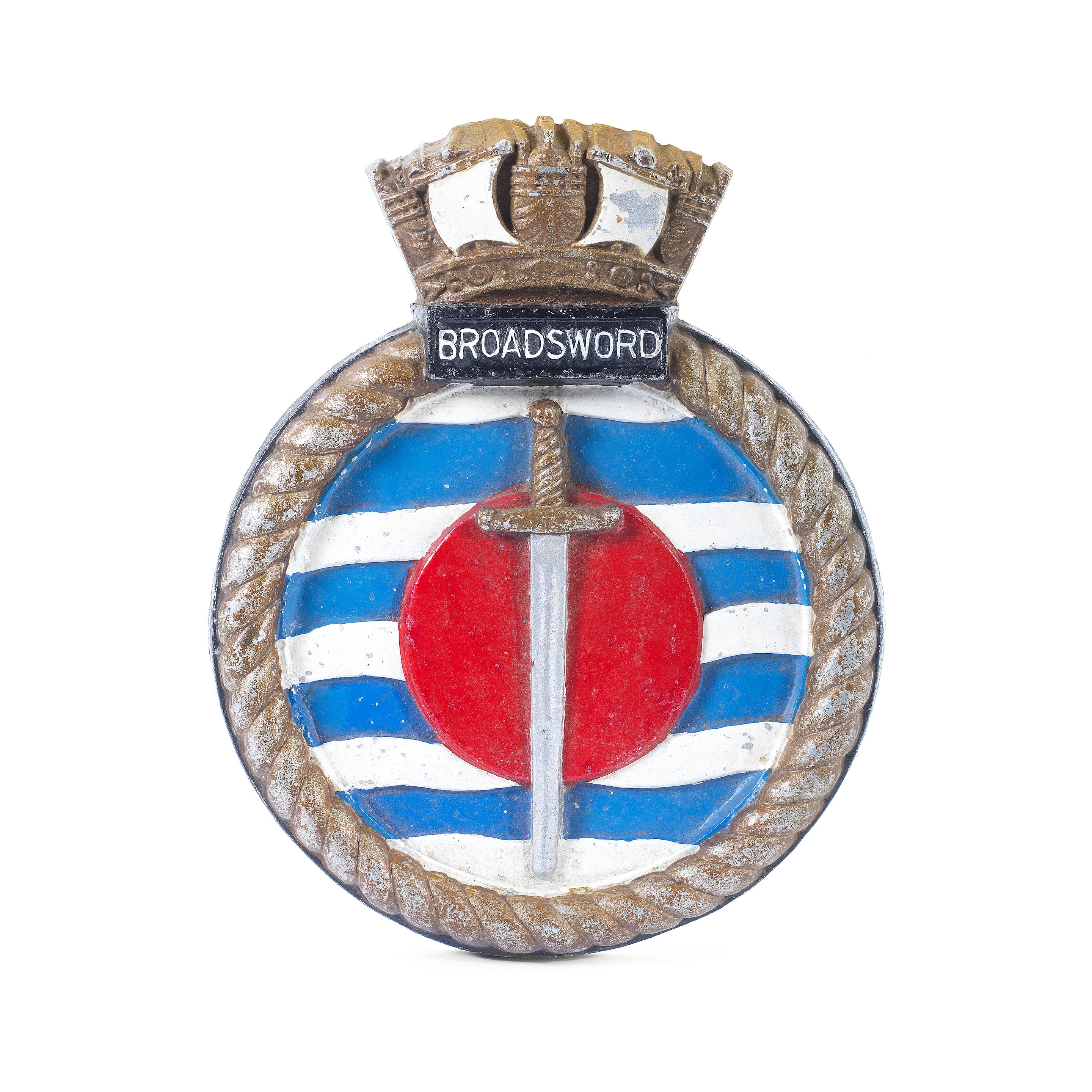 Bonhams : An HMS Broadsword bulkhead cast iron tompion