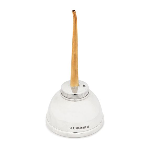 Bonhams : A novelty silver 'oil can' oil or salad dressing drizzler ...
