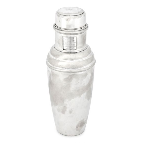 Bonhams : An Italian silver 'recipe' cocktail shaker Ricci & Co, 1944 ...