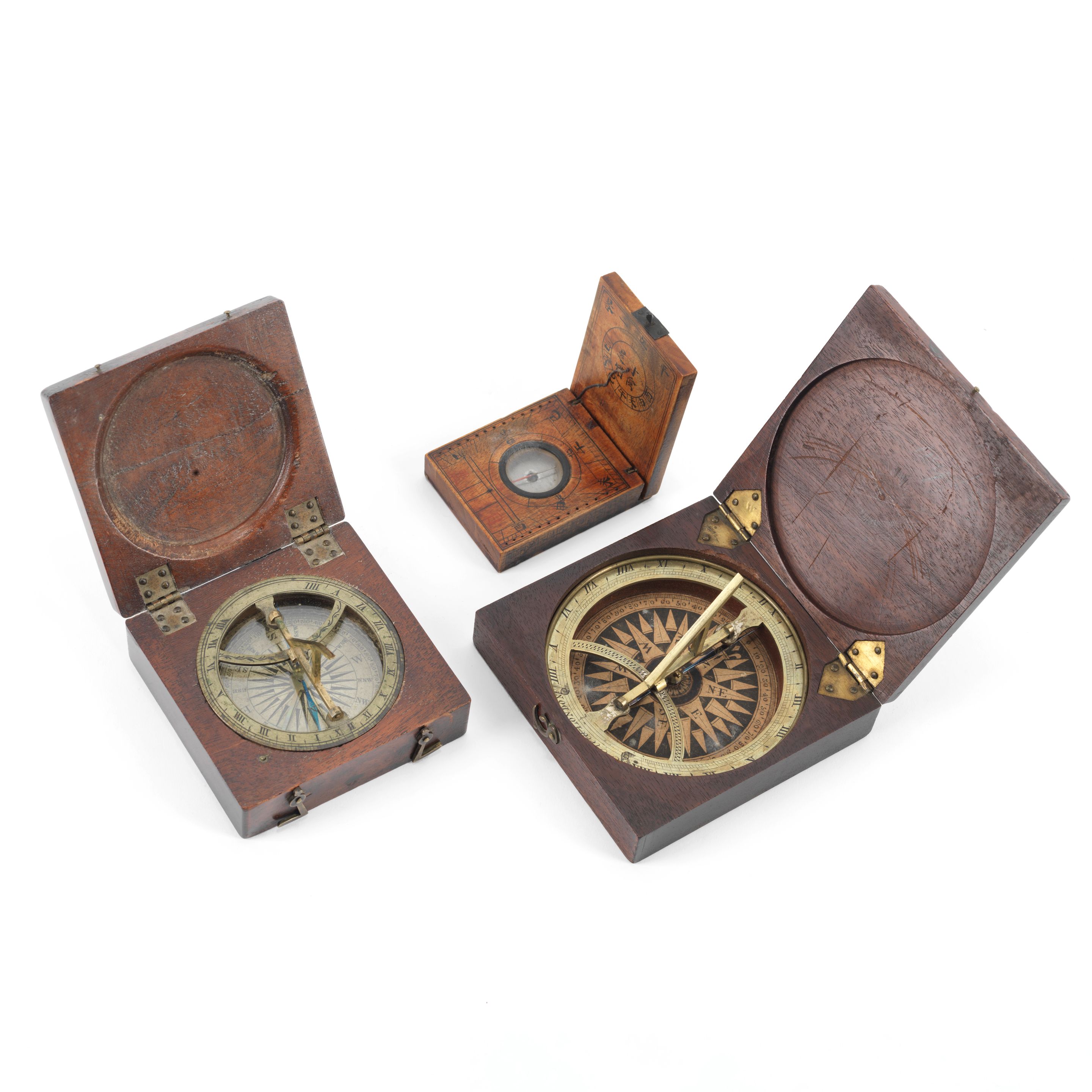 Bonhams : A J Field compass dial, English, circa 1800, (3)