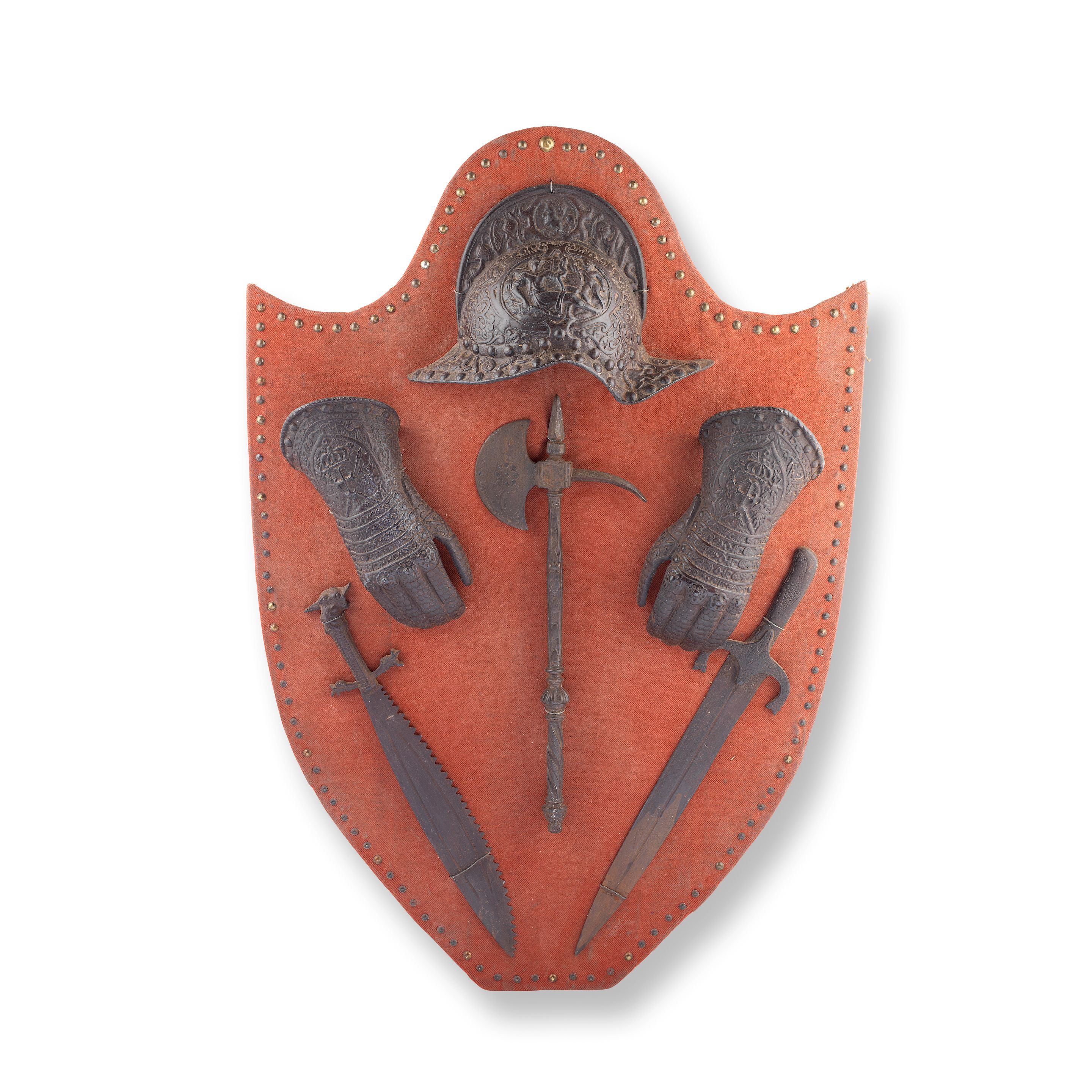 Bonhams : A mid 19th century French patinated iron military armour ...