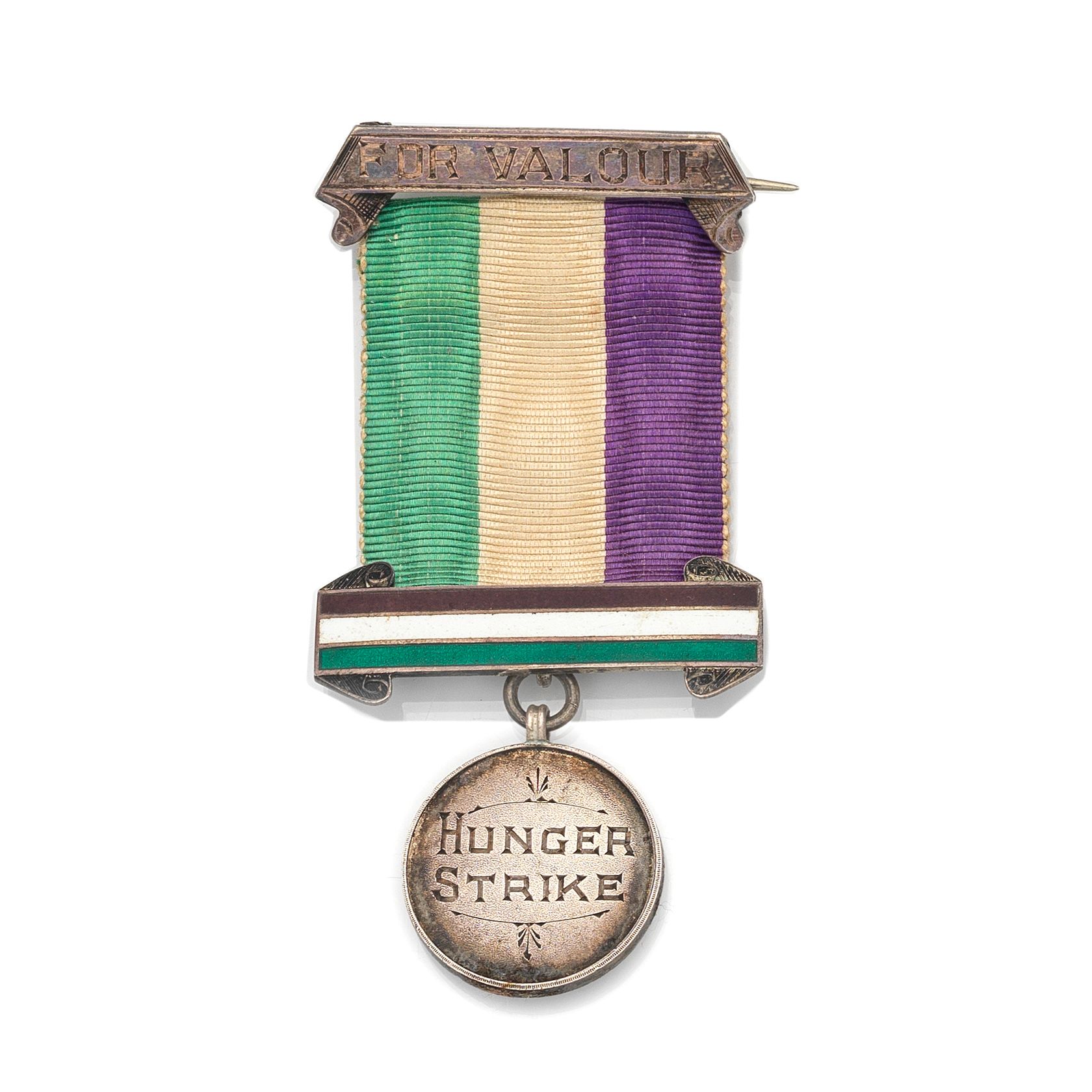 SUFFRAGETTES - HUNGER STRIKE MEDAL Awarded by the WSPU to Ada Wright ...